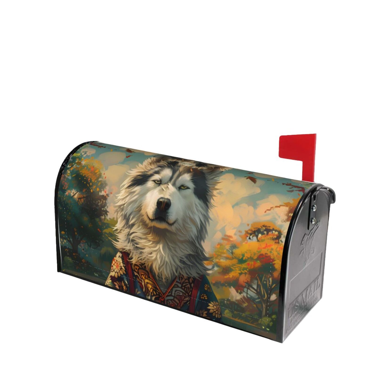 Lsque Forest Maple Leaf Husky Mailbox Cover Standard Size ,Magnetic ...