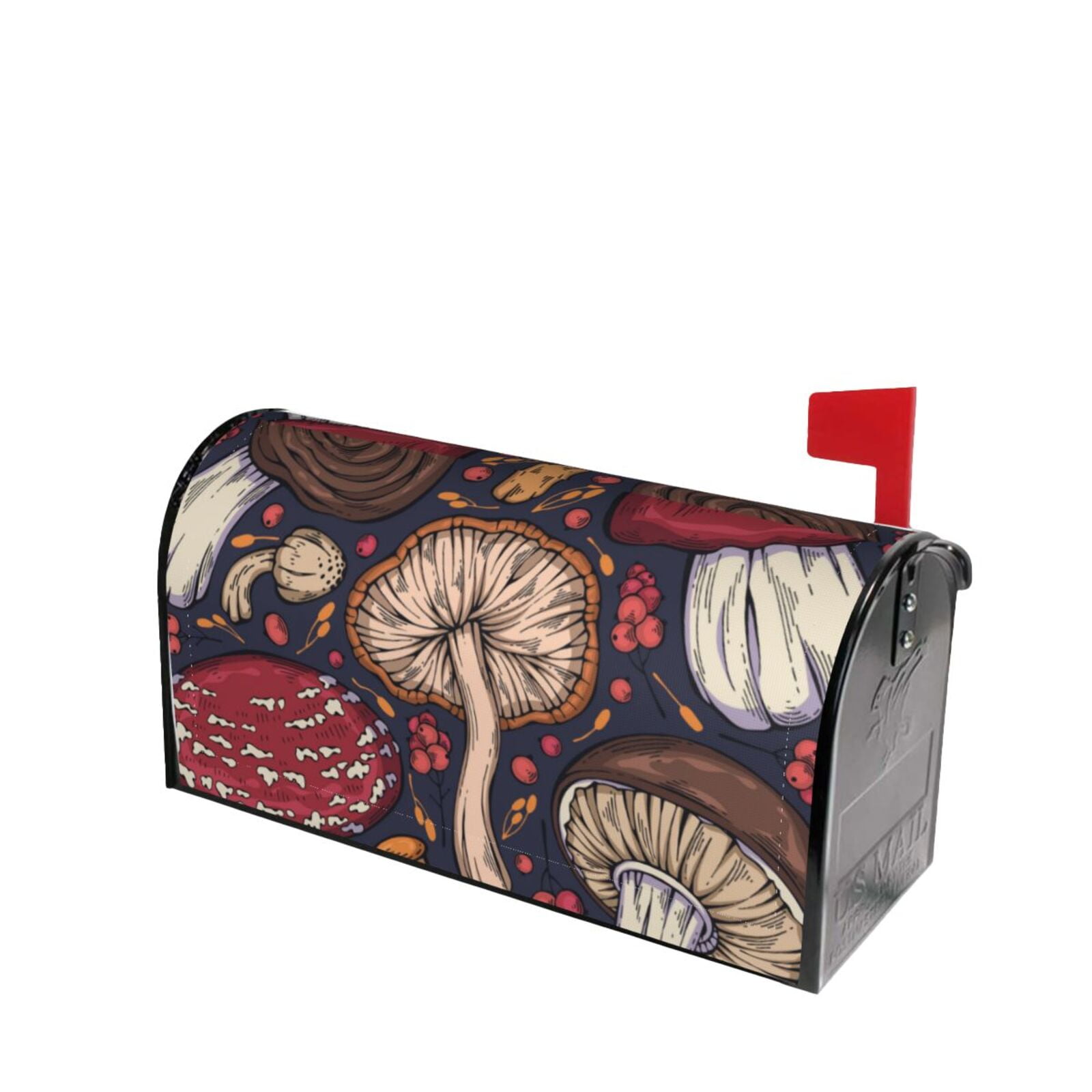 Lsque Forest Wild Mushroom Mailbox Cover Standard Size ,Magnetic ...