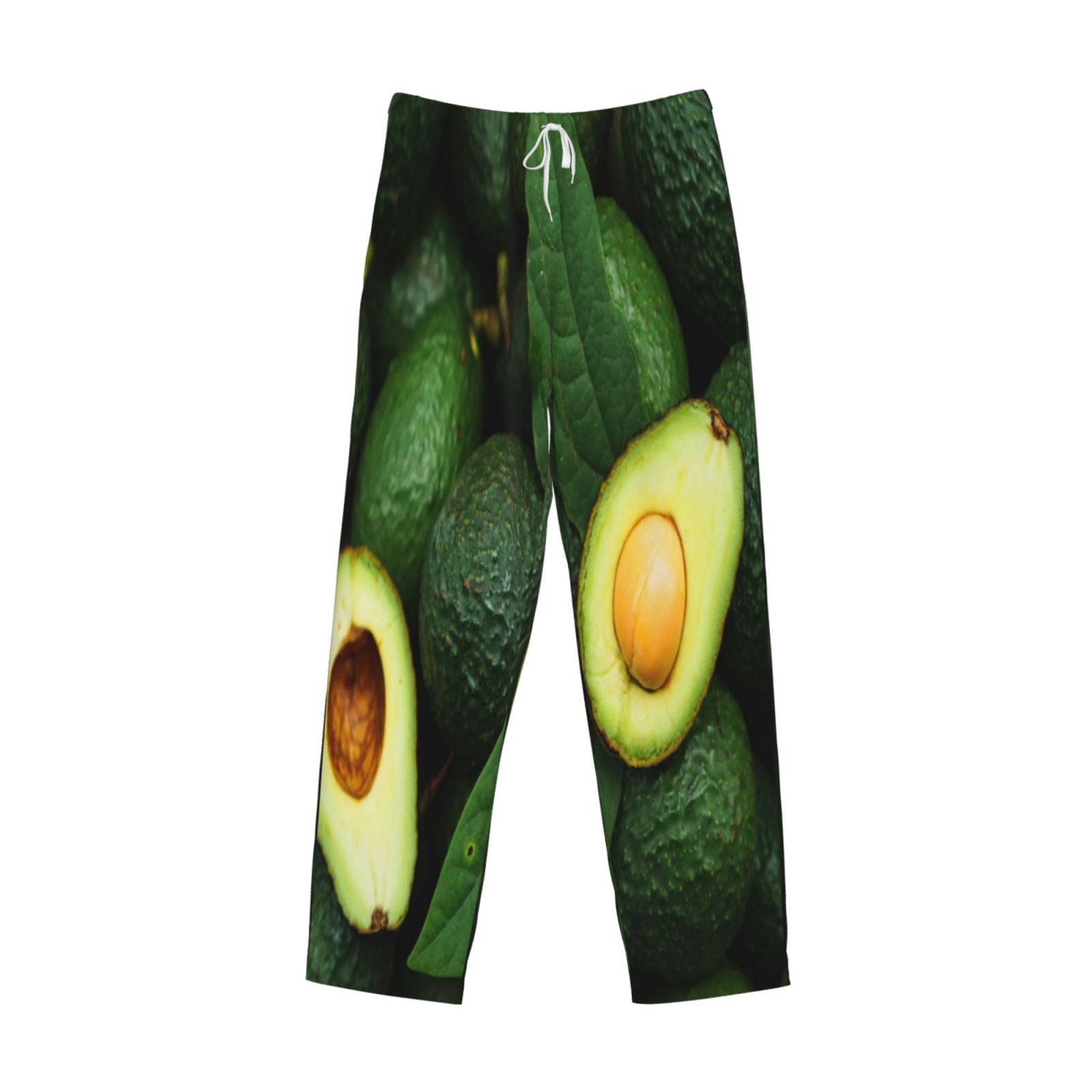 Lsque Fresh Avocados Print Men's Pajama Pants, Lounge Pant ...