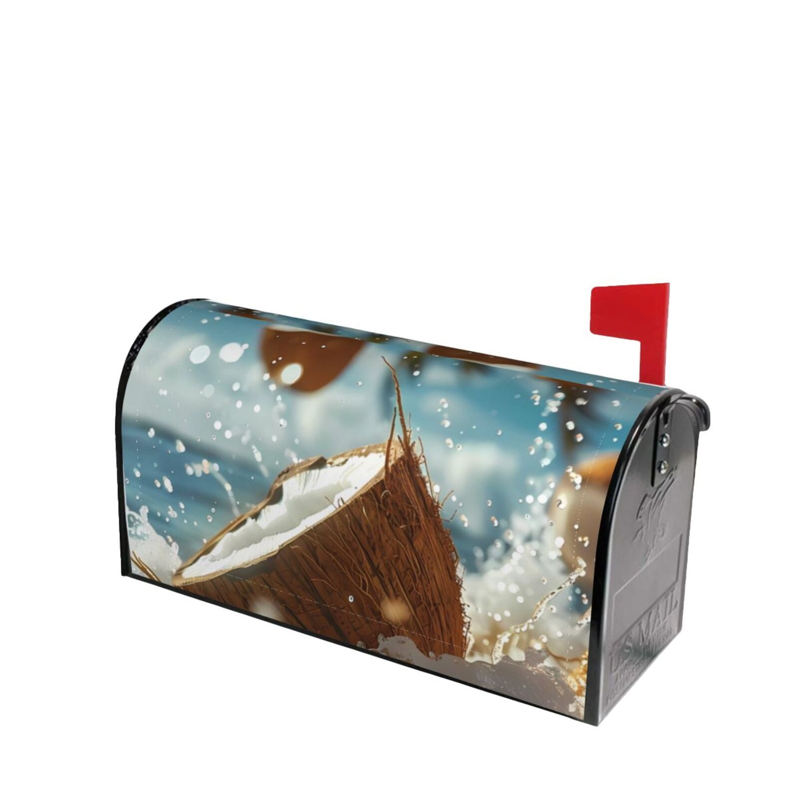 Lsque Fresh Coconut Splash Mailbox Cover Standard Size ,Magnetic ...