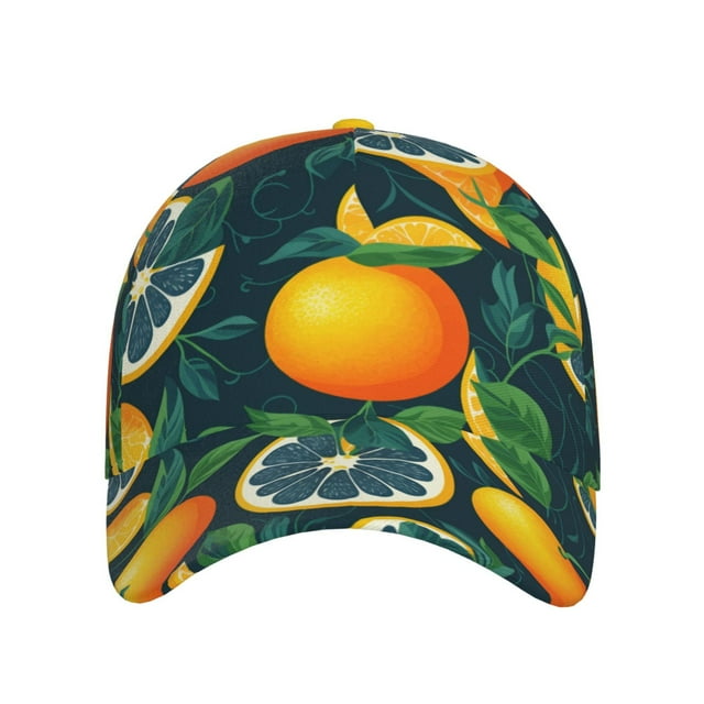 Lsque Fresh Orange Baseball Cap Trucker Low Profile Hat Golf Dad Hat ...