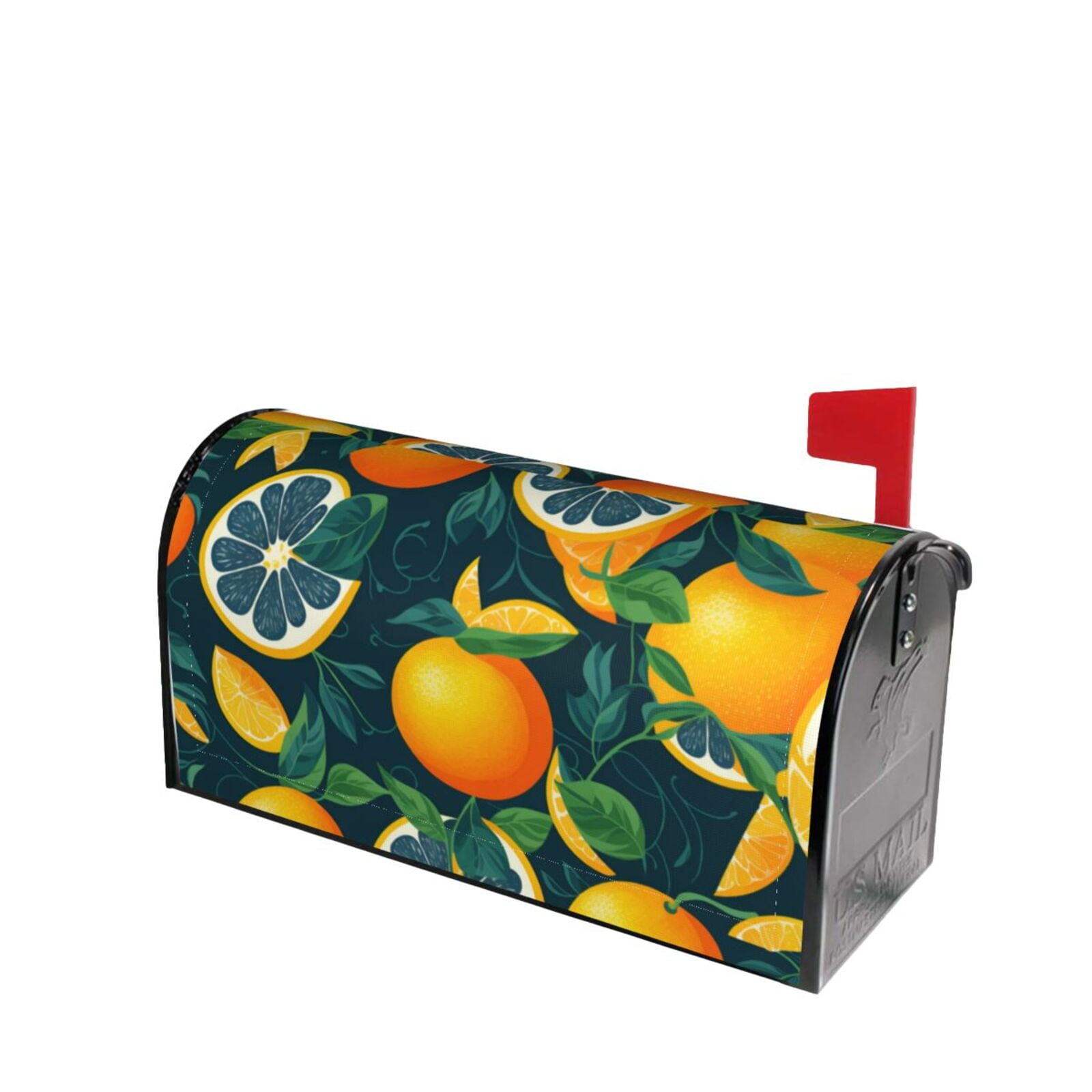 Lsque Fresh Orange Mailbox Cover Standard Size ,Magnetic Mailbox Covers ...