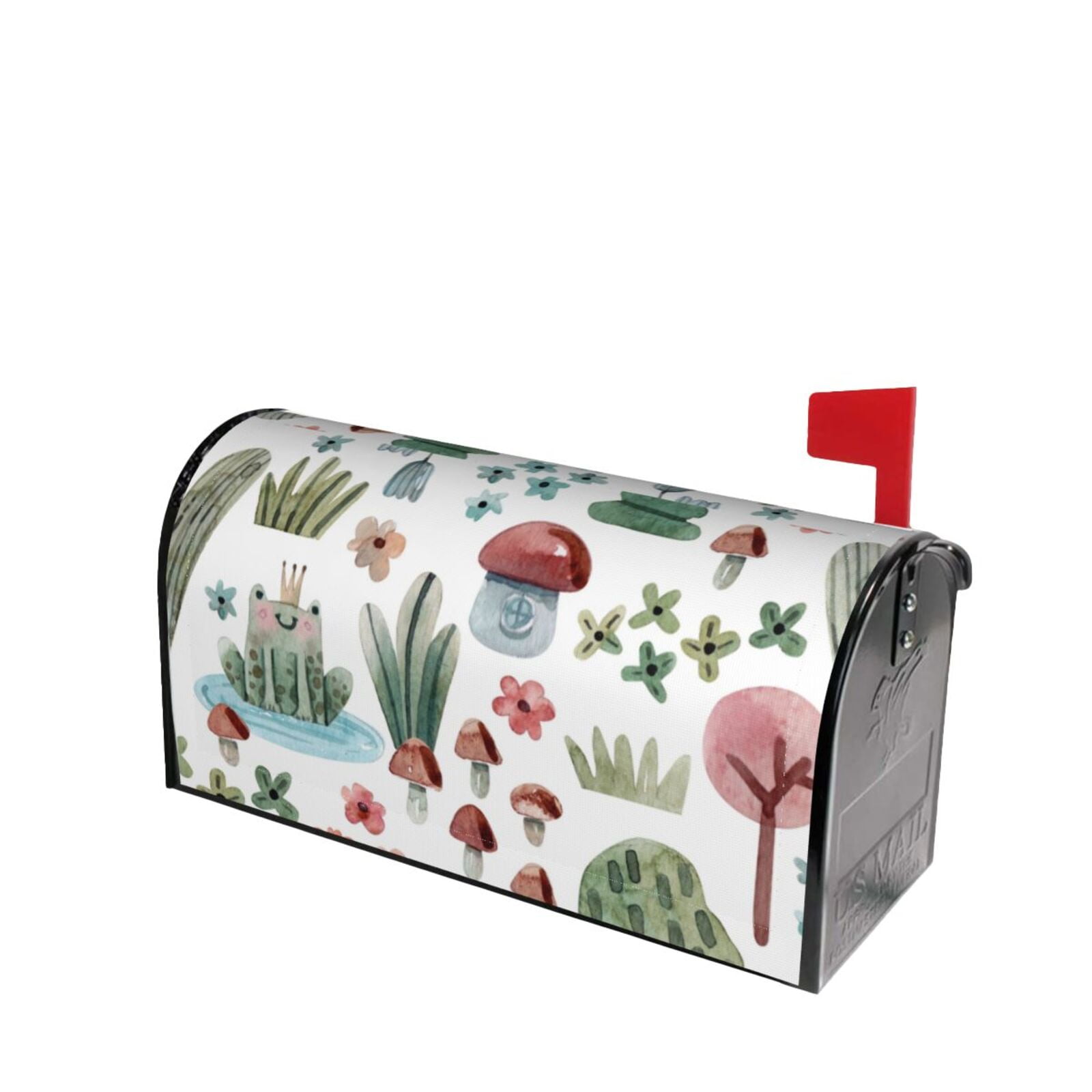 Lsque Frog and Forest Plants Mailbox Cover Standard Size ,Magnetic ...