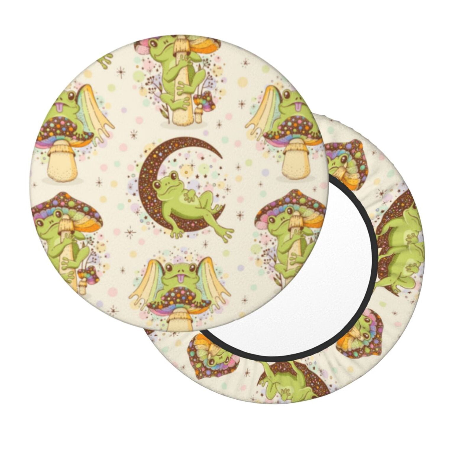 Lsque Frogs Round Bar chair cushion covers Velvet Fabric Premium ...