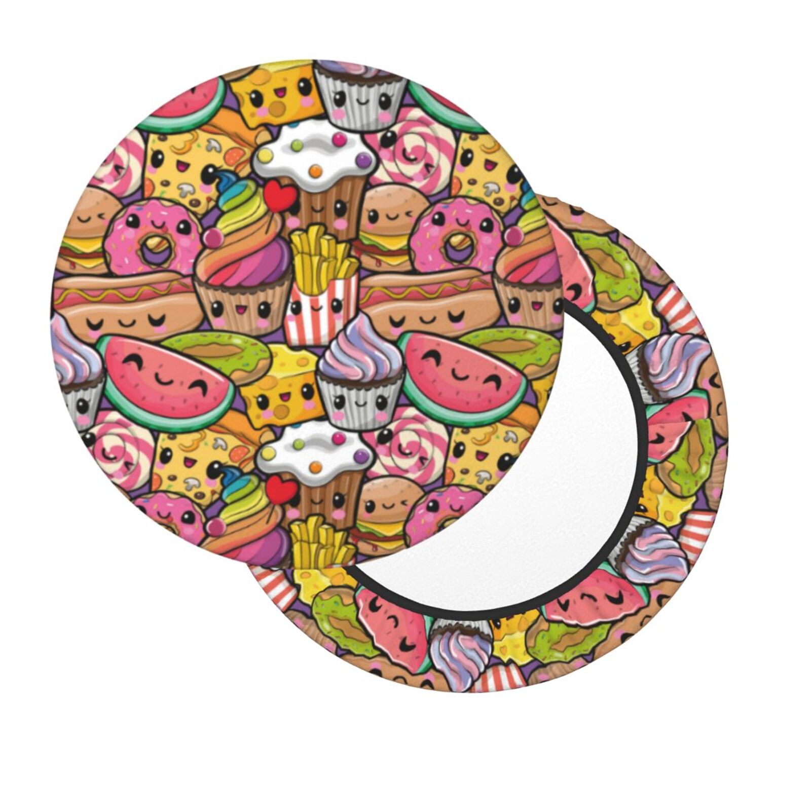 Lsque Fruit-Flavored Ice-Cream Round Bar chair cushion covers Velvet ...