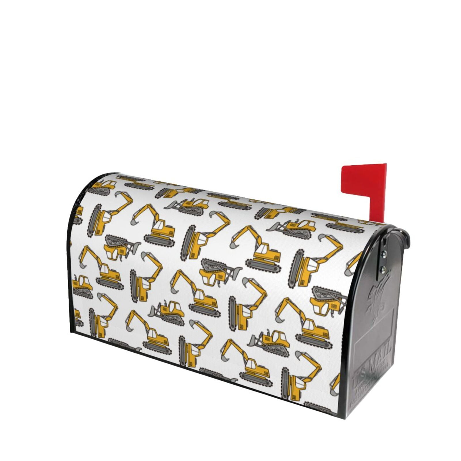 Lsque Funny Excavator Mailbox Cover Standard Size ,Magnetic Mailbox ...