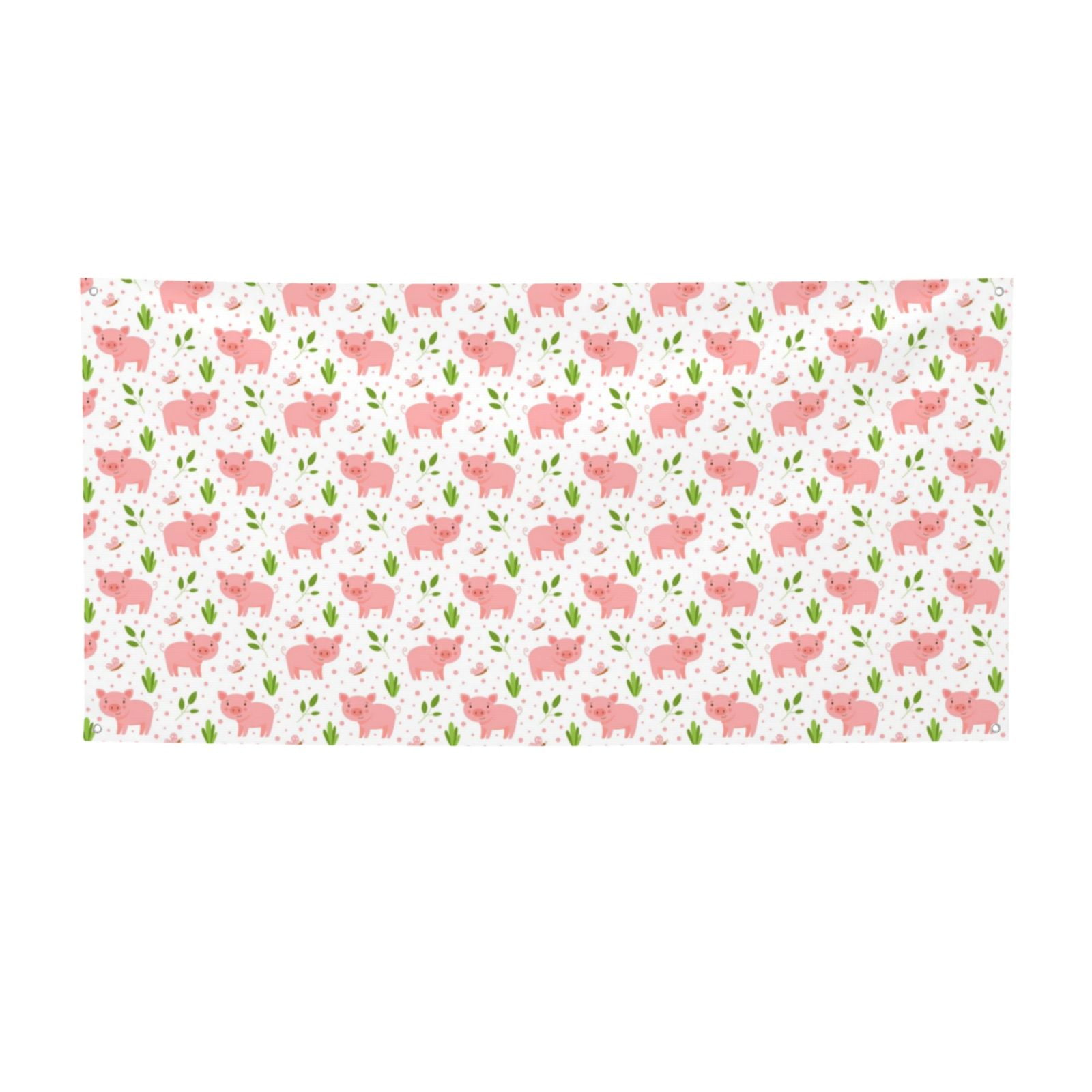 Lsque Funny Little Pigs Pattern Party Banner, Festive Banner , Holiday ...