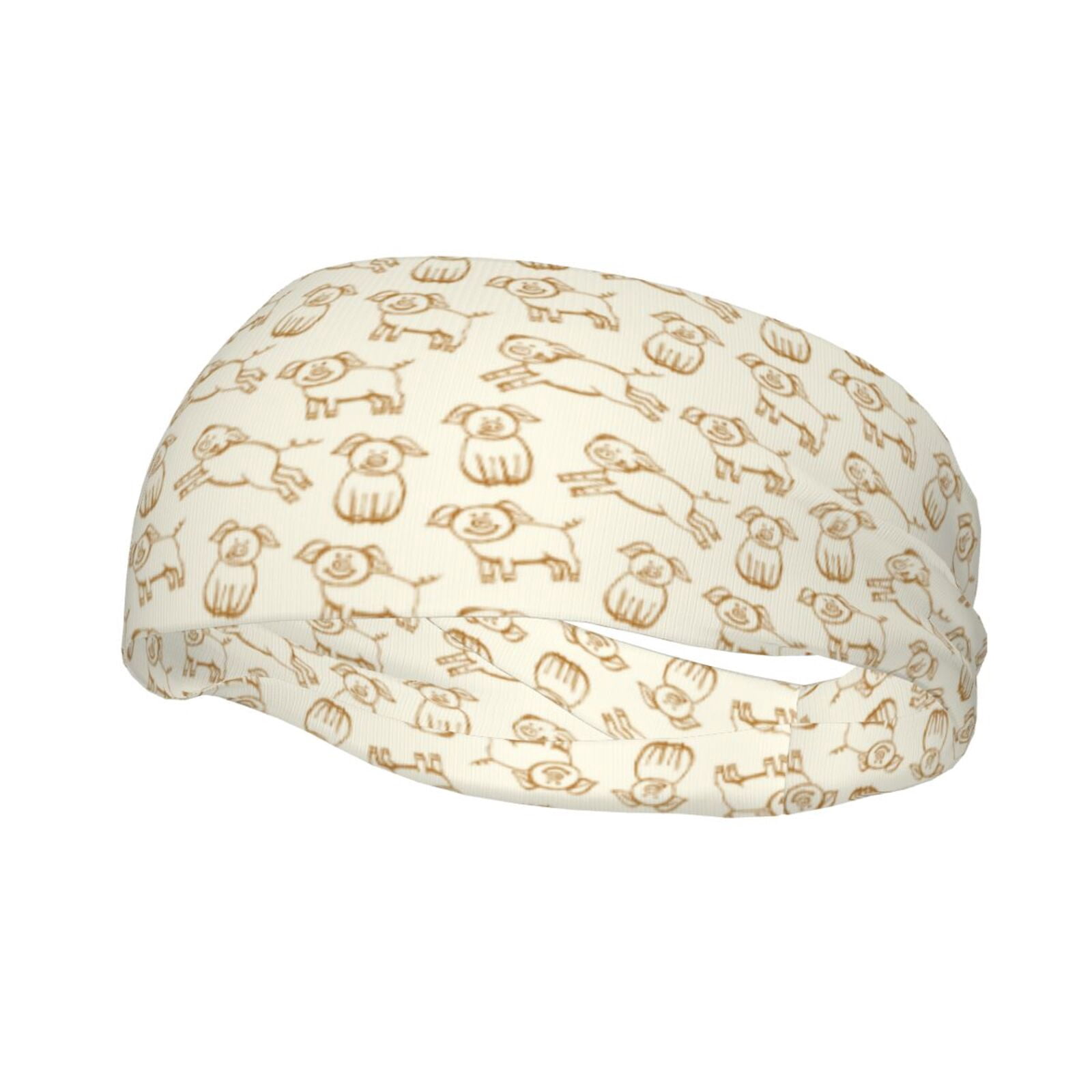 Lsque Funny Pigs Pattern Sweatbands Sports Headband for Men & Women ...