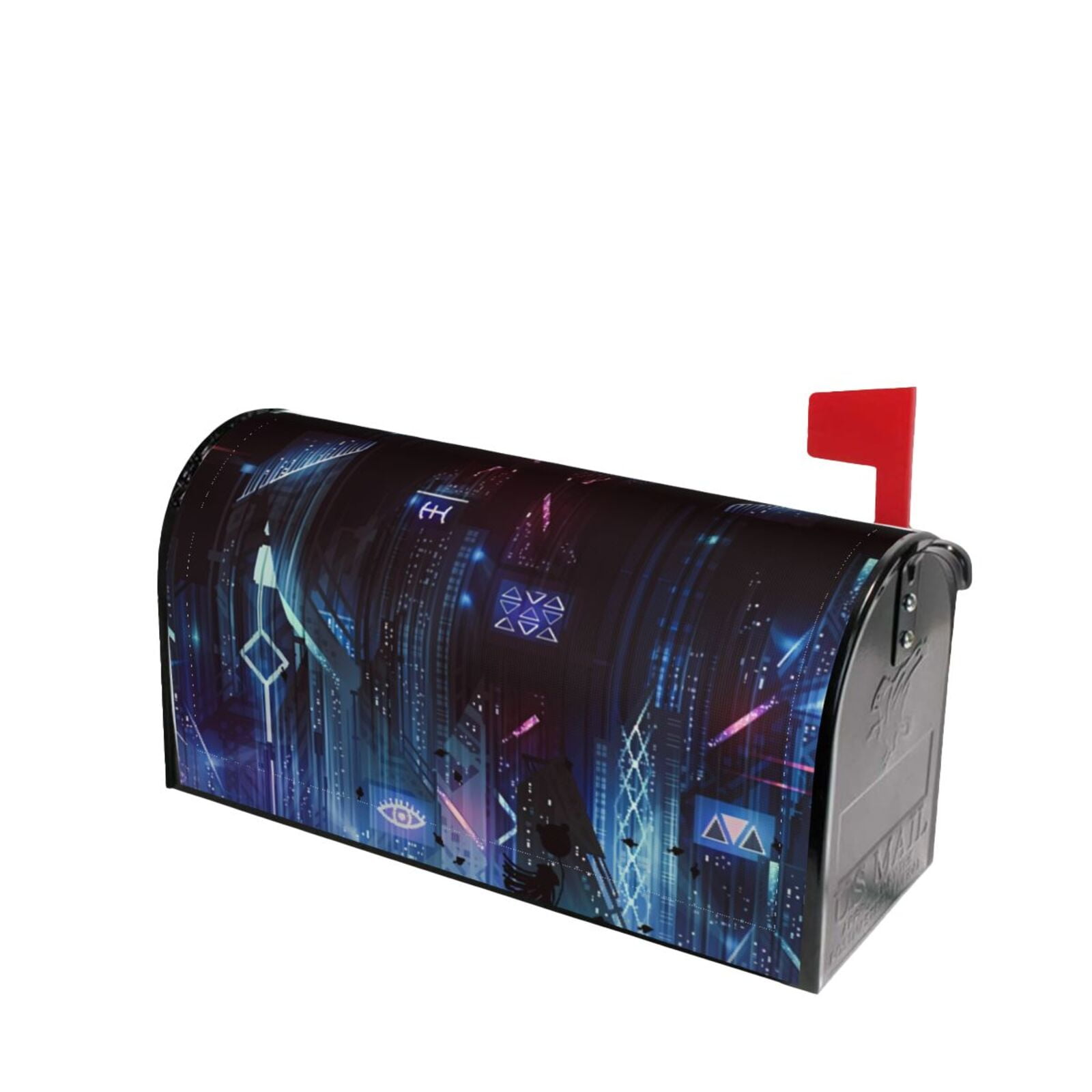 Lsque Geometry Dash Mailbox Cover Standard Size ,Magnetic Mailbox ...