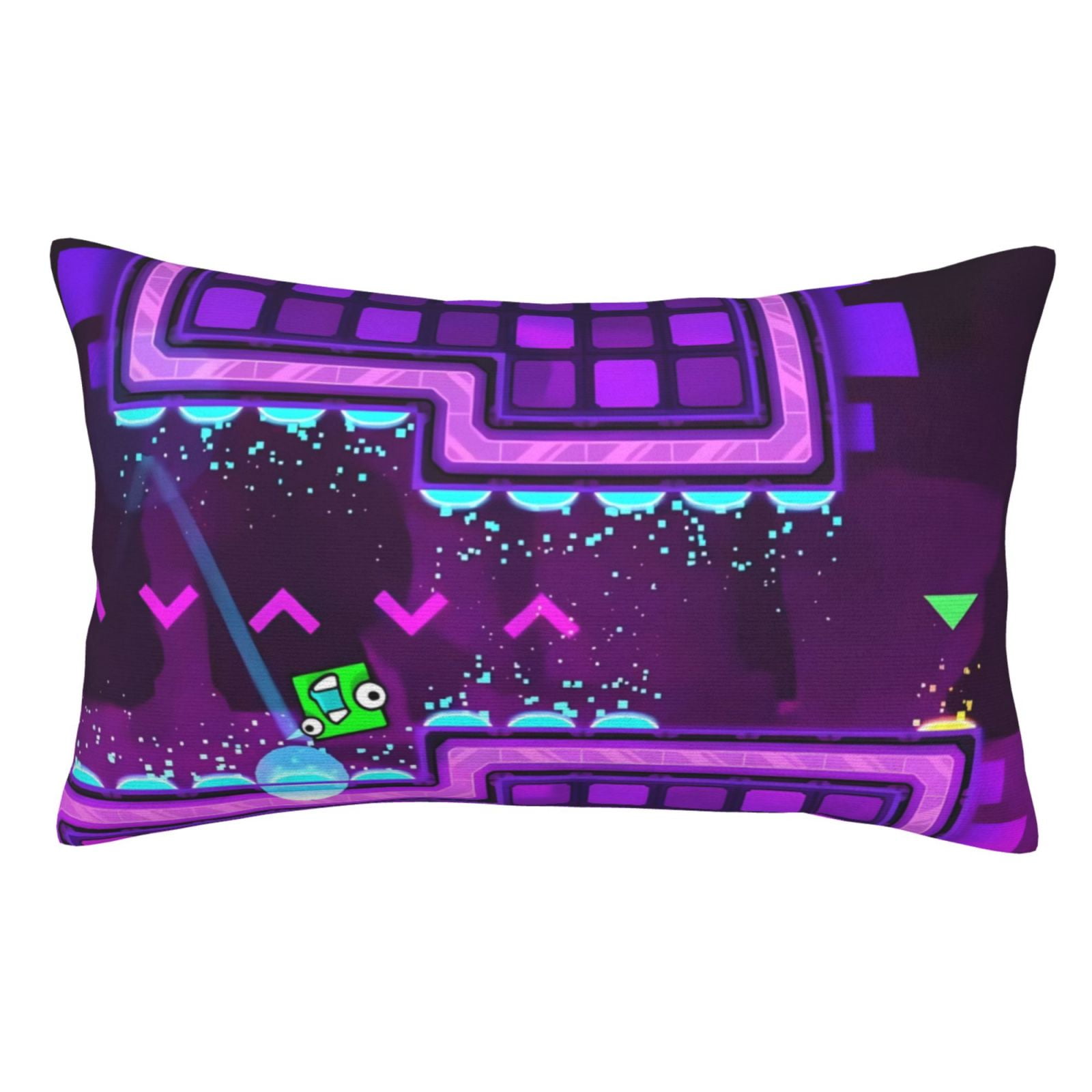 Lsque Geometry Dash Pattern Bedding Waterproof Pillow Protector ...
