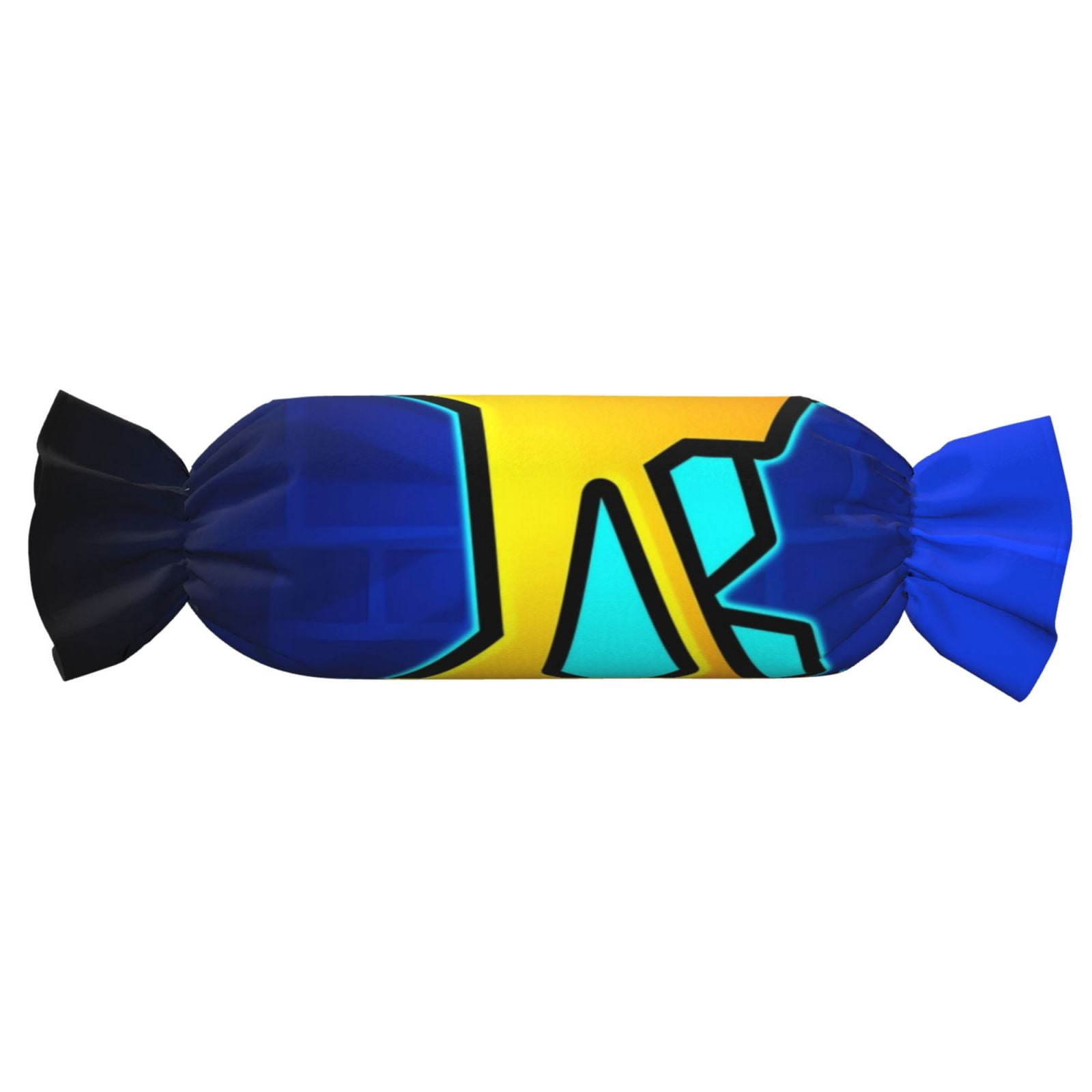 Lsque Geometry Dash Pattern Cervical Neck Roll Memory Foam Pillow ...