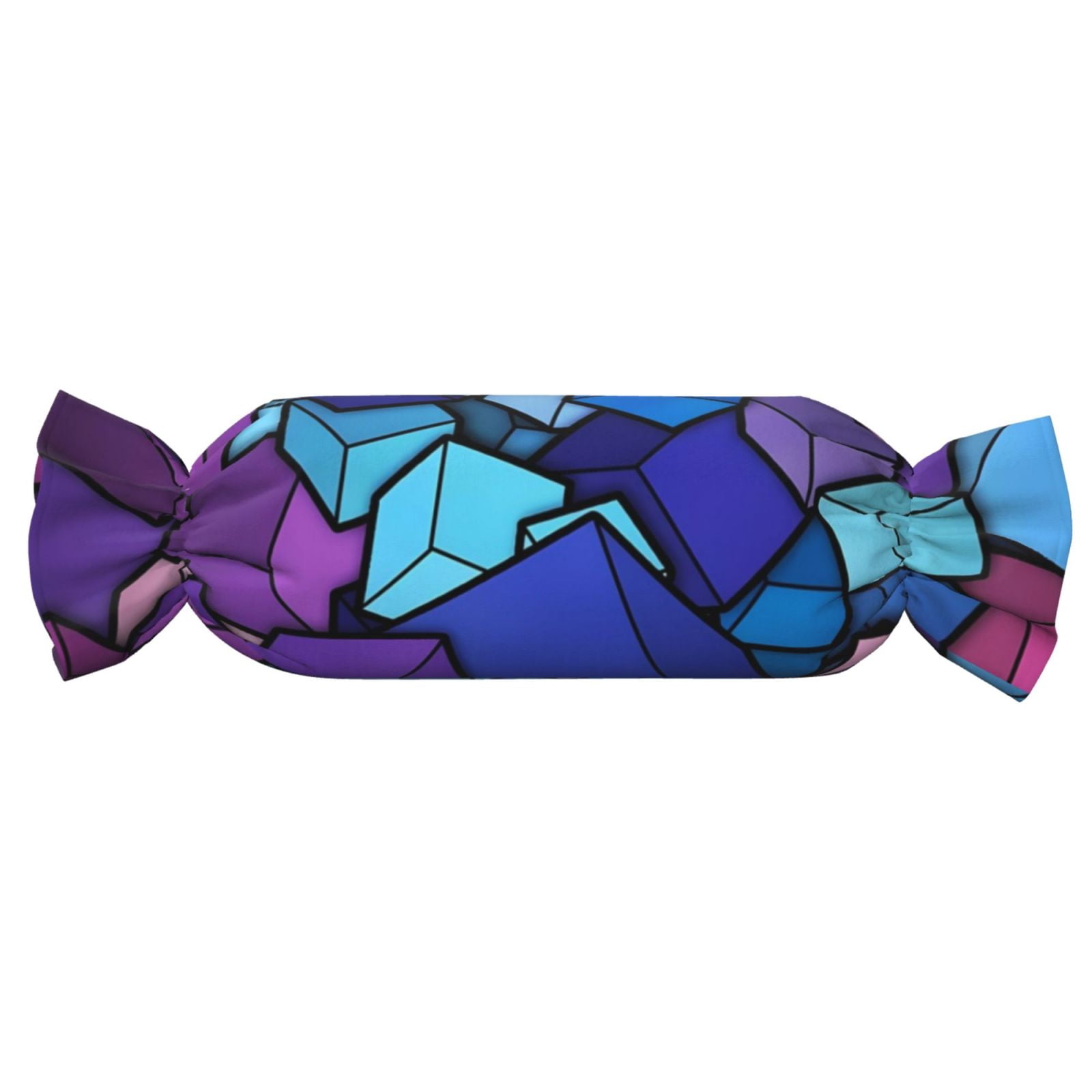 Lsque Geometry Dash Pattern Cervical Neck Roll Memory Foam Pillow ...