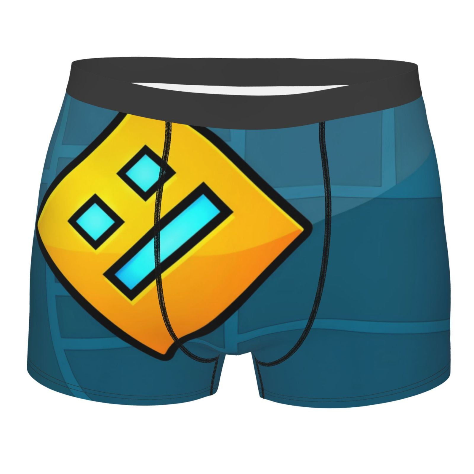 Lsque Geometry Dash Pattern Men’s Total Support Pouch Boxer Briefs, X ...