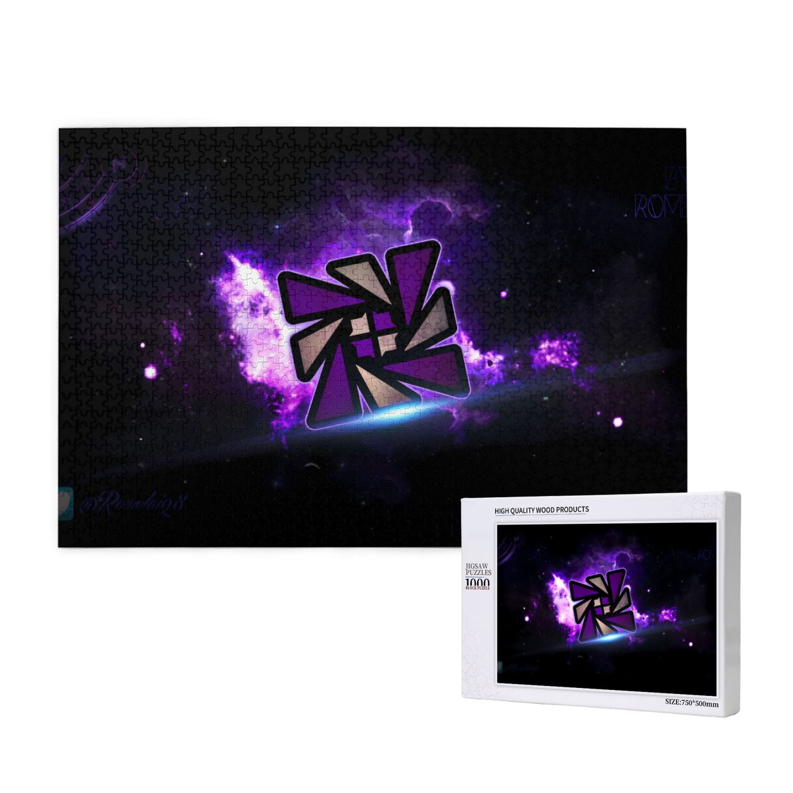 Lsque Geometry Dash Pattern Picture Puzzle,Wooden 1000 Piece Puzzle ...
