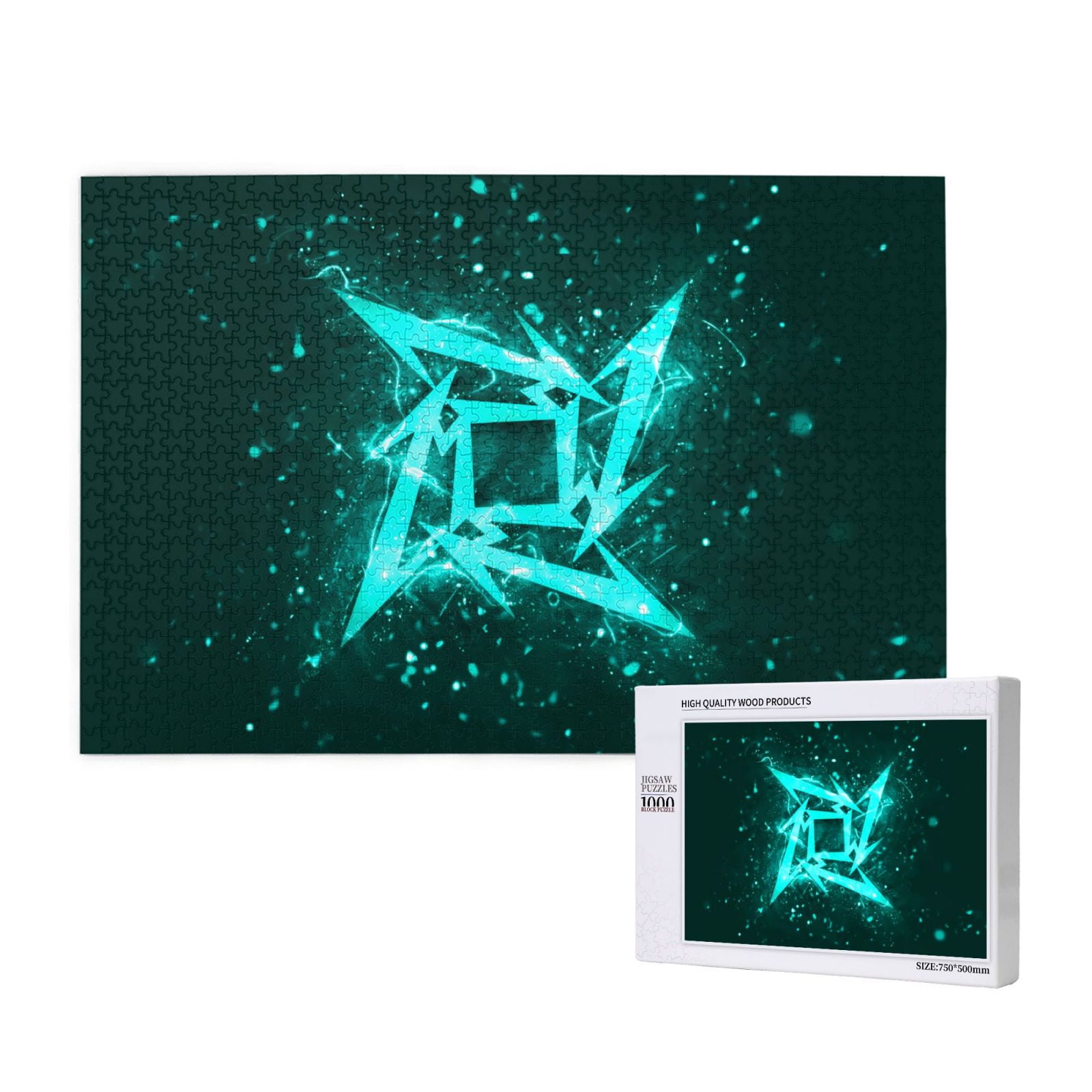 Lsque Geometry Dash Pattern Picture Puzzle,Wooden 1000 Piece Puzzle ...