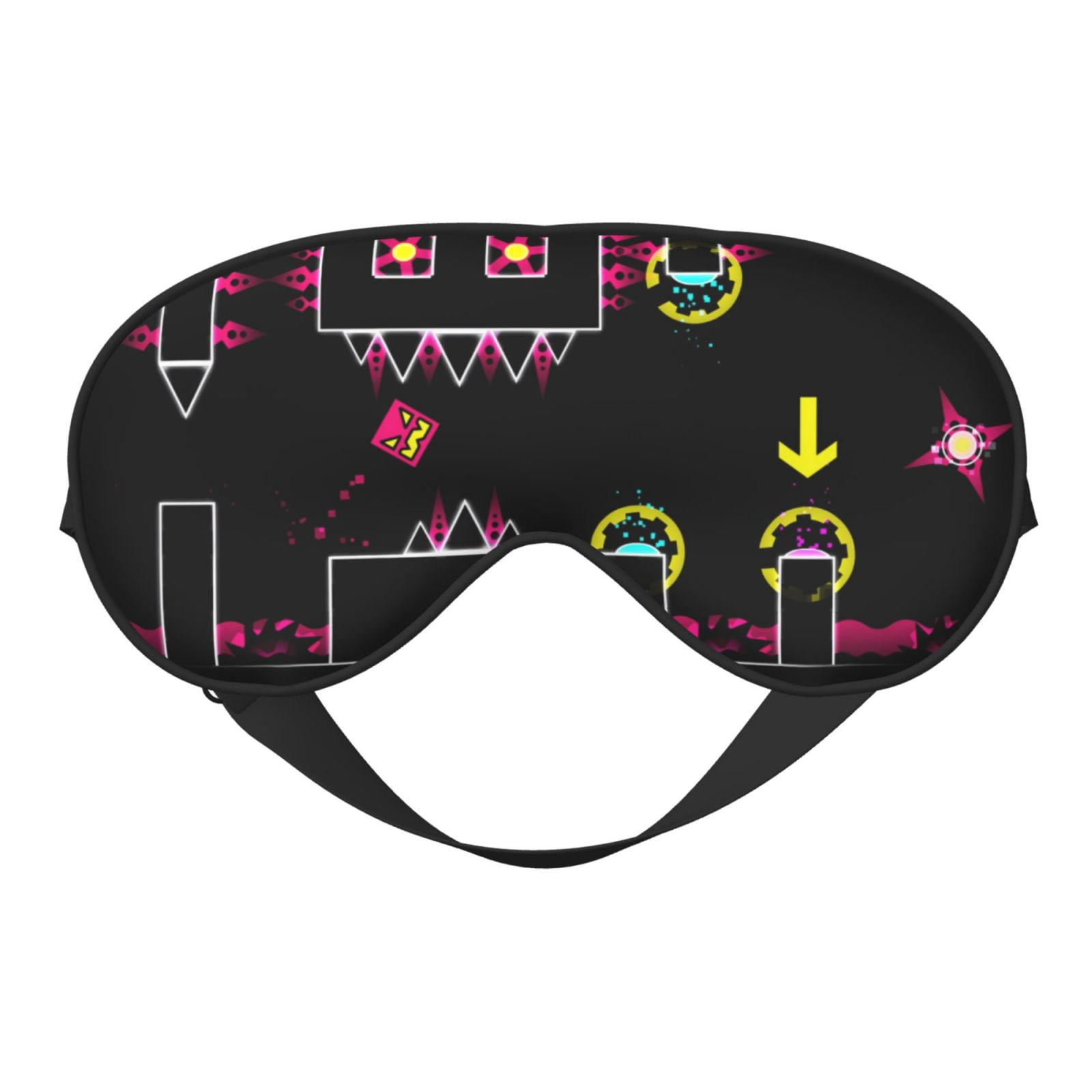 Lsque Geometry Dash Pattern Sleep Eye Mask - Light Blocking Sleep Mask ...