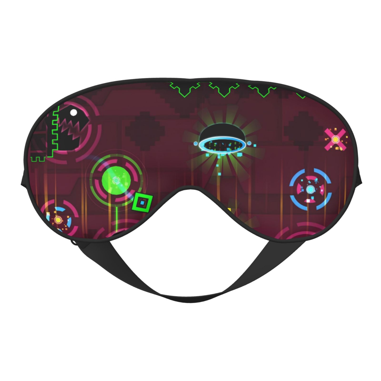 Lsque Geometry Dash Pattern Sleep Eye Mask - Light Blocking Sleep Mask ...