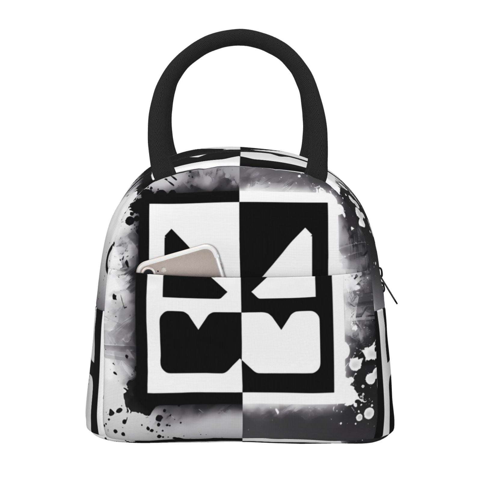 Lsque Geometry Dash Print Lunch Bag, Insulated Lunch Box, Small ...