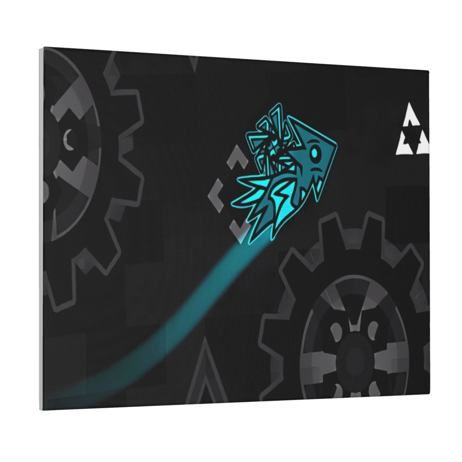 Lsque Geometry Dash Print Wall Art – Decorative Picture for Living Room ...