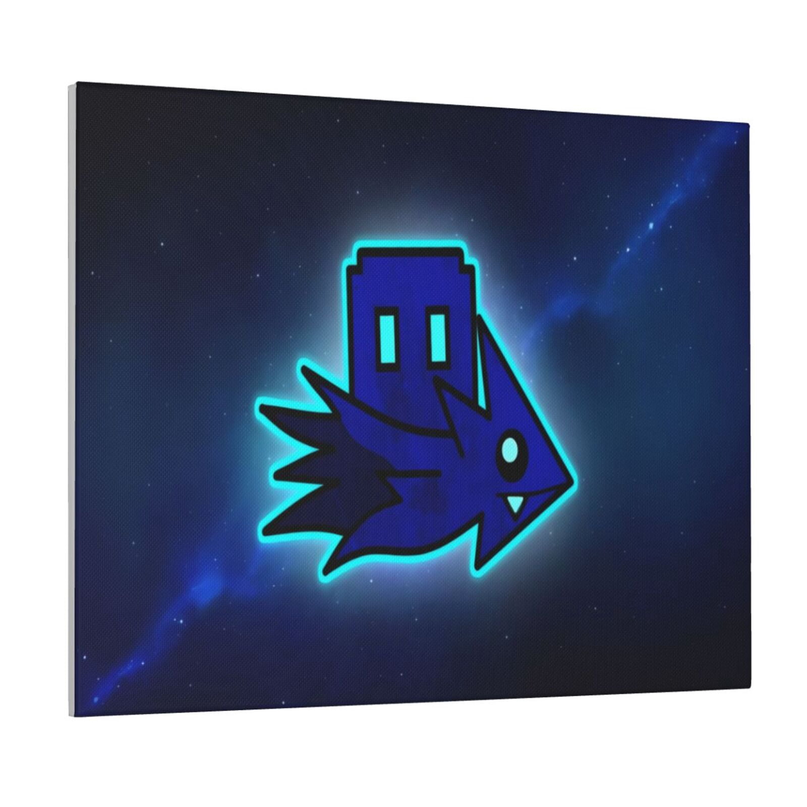 Lsque Geometry Dash Print Wall Art – Decorative Picture for Living Room ...
