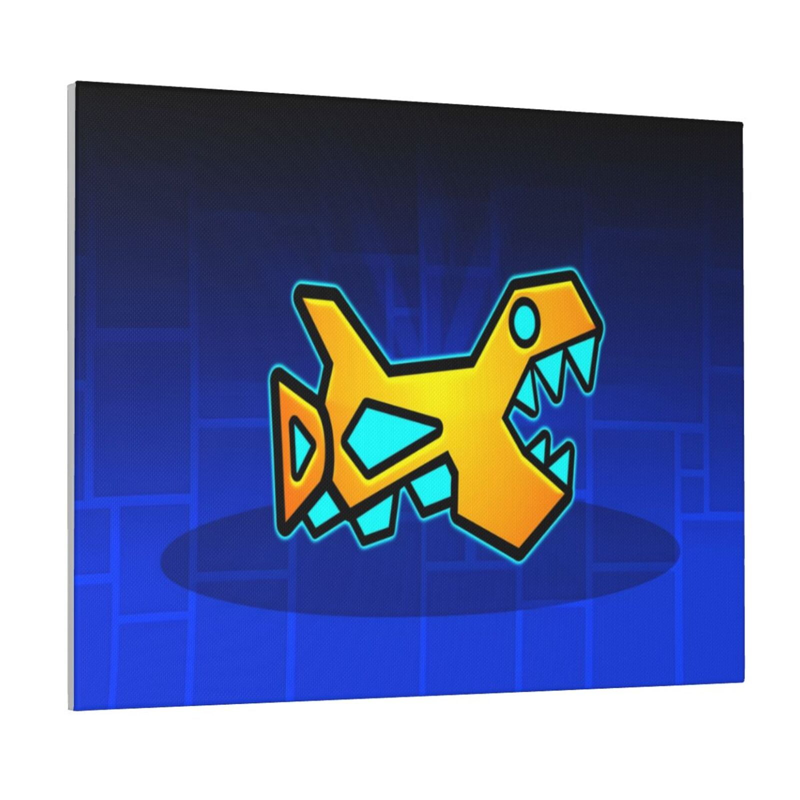 Lsque Geometry Dash Print Wall Art – Decorative Picture for Living Room ...