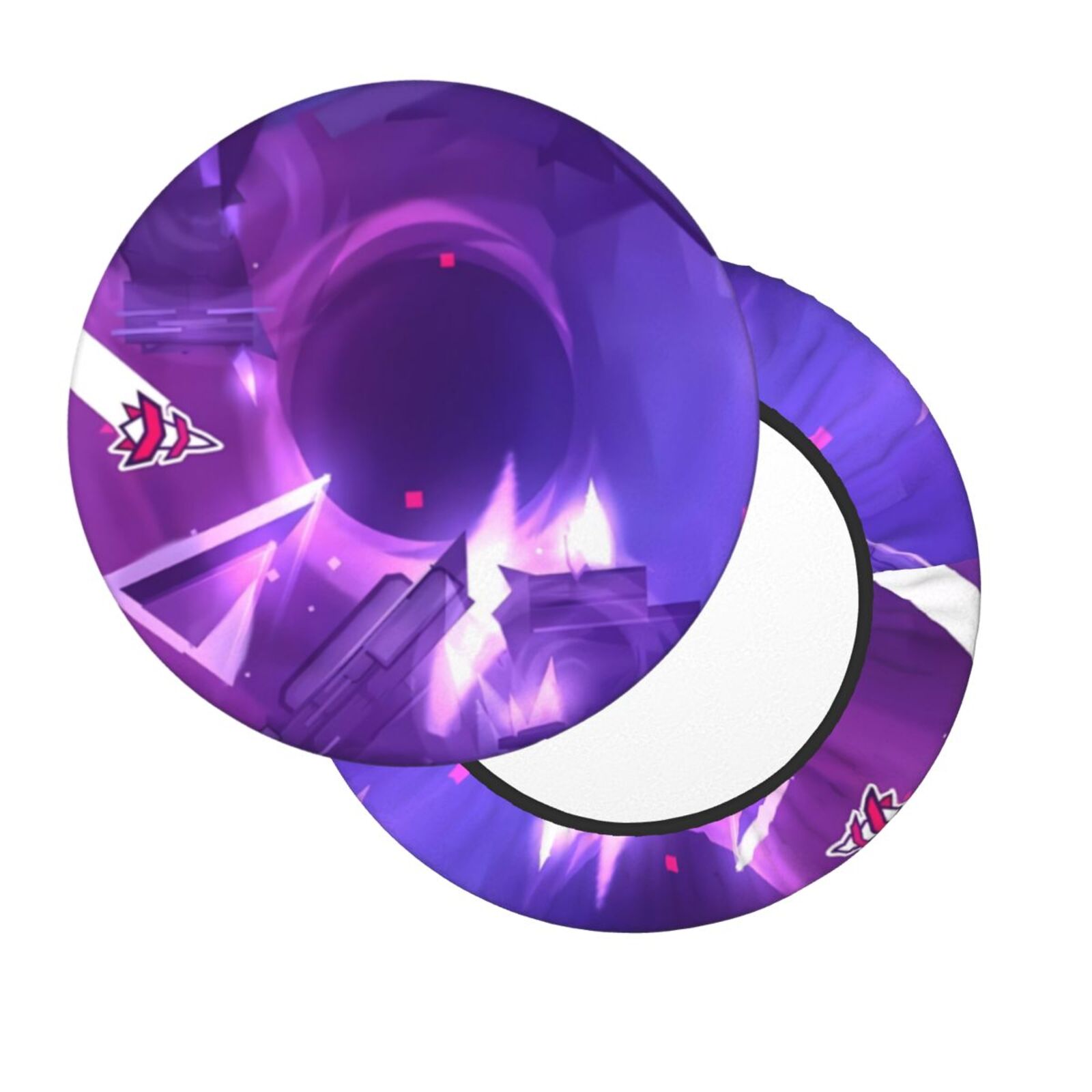 Lsque Geometry Dash Round Bar chair cushion covers Velvet Fabric ...