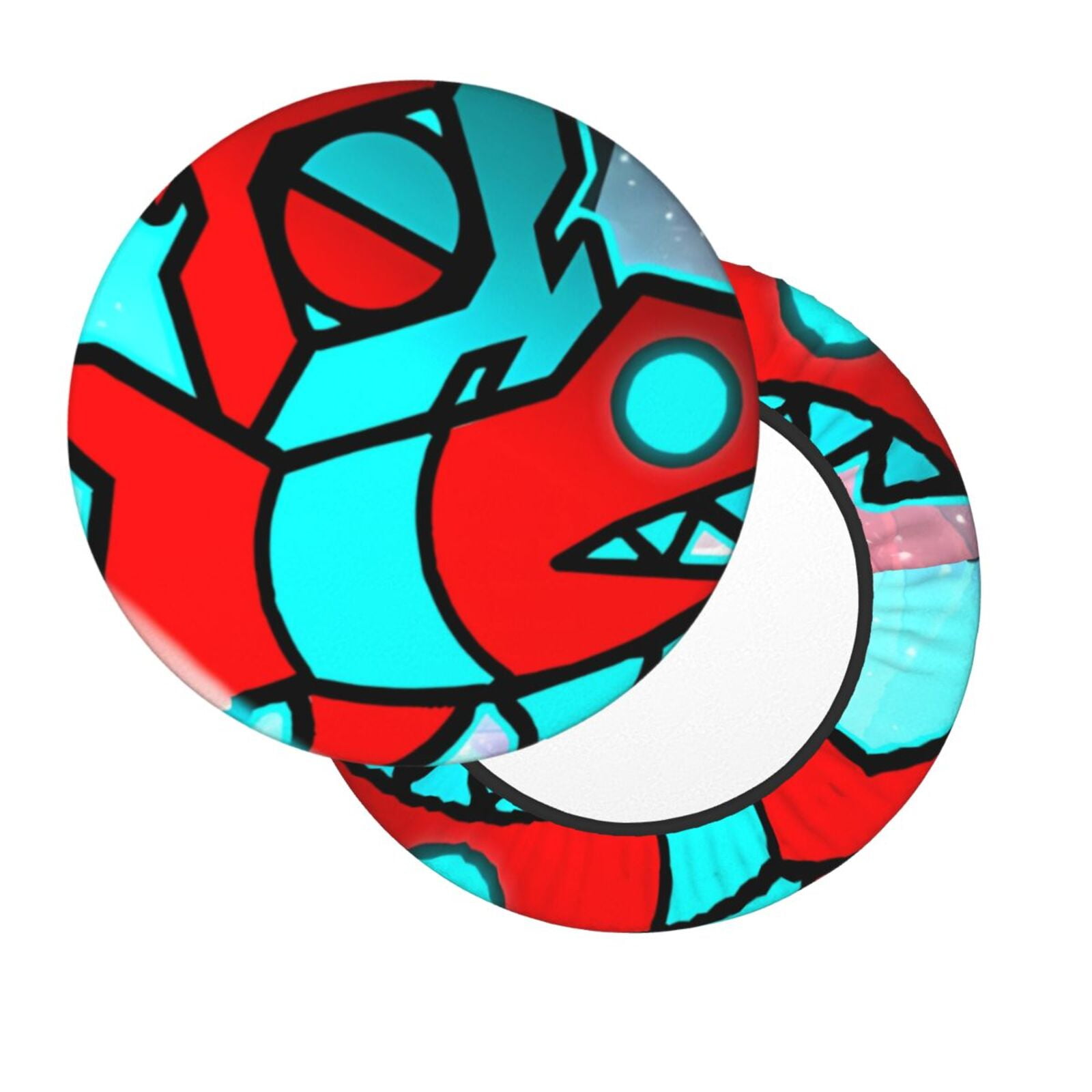 Lsque Geometry Dash Round Bar chair cushion covers Velvet Fabric ...