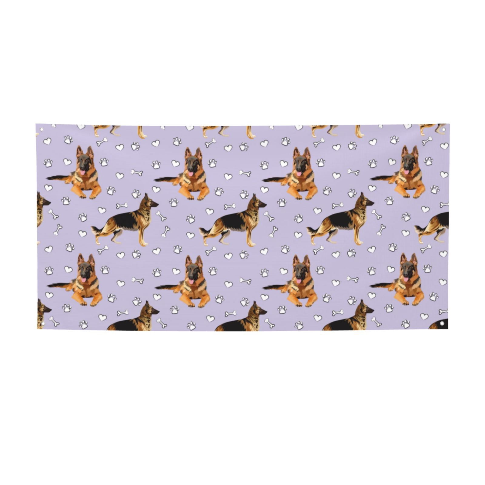 Lsque German Shepherd Dog Pattern Party Banner, Festive Banner ...