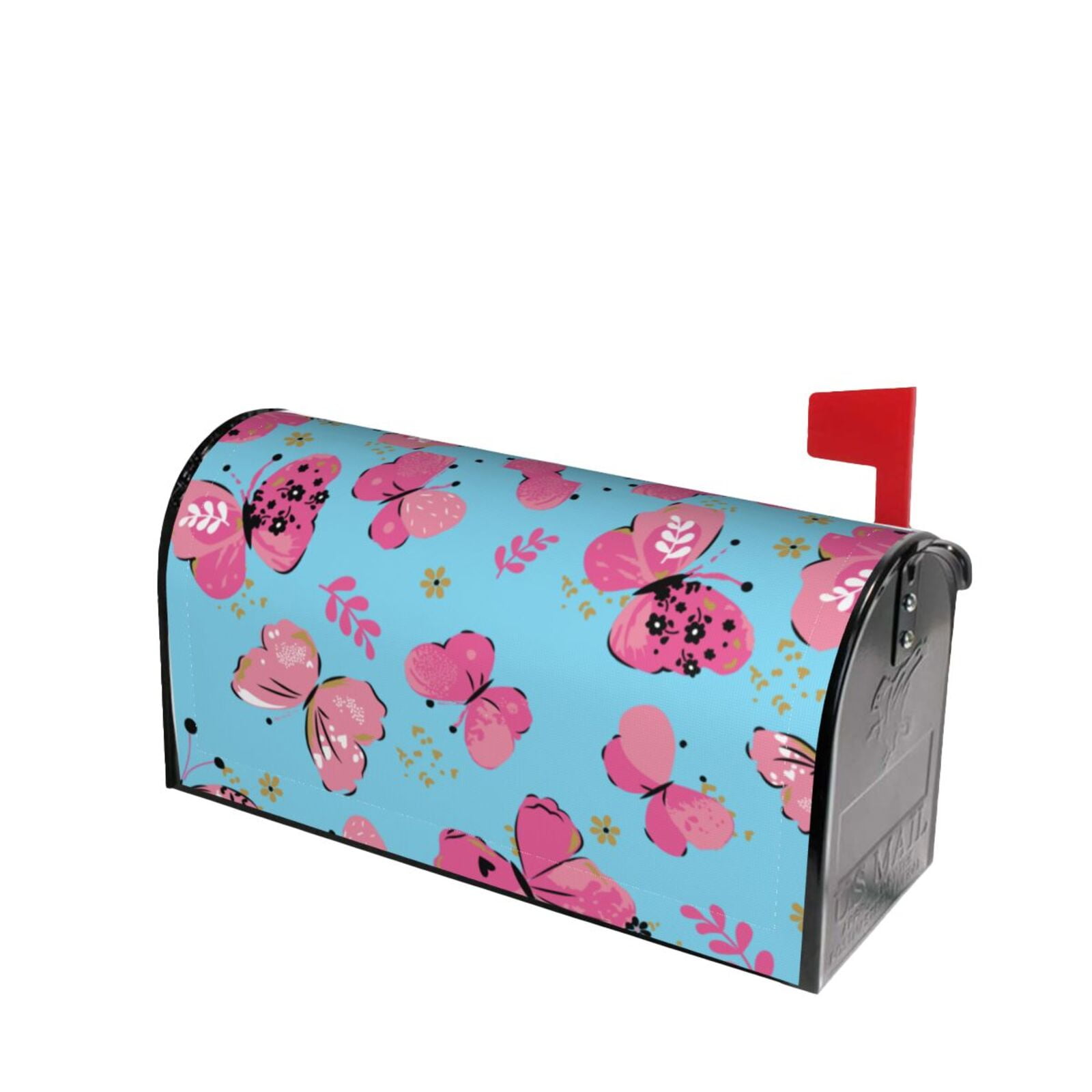 Lsque Girl Butterfly Mailbox Cover Standard Size ,Magnetic Mailbox ...