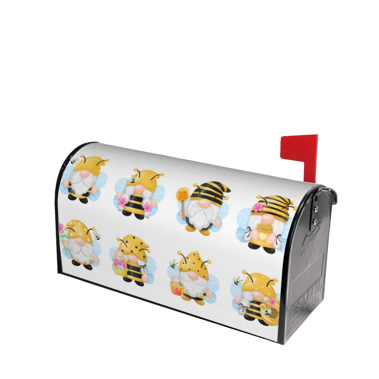 Lsque Gnomes Honey Bee Mailbox Cover Standard Size ,Magnetic Mailbox ...