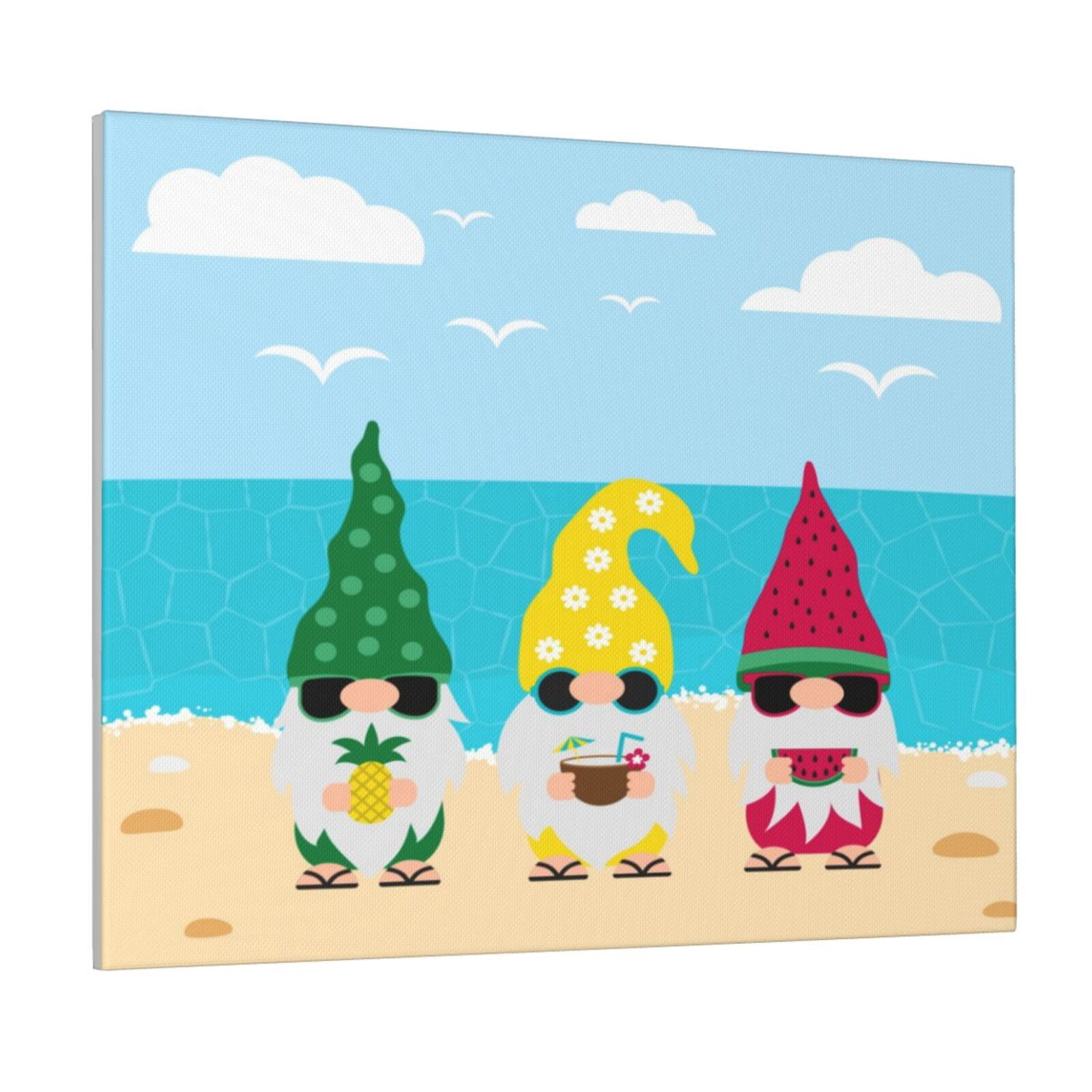 Lsque Gnomes On The Beach Print Wall Art – Decorative Picture for ...