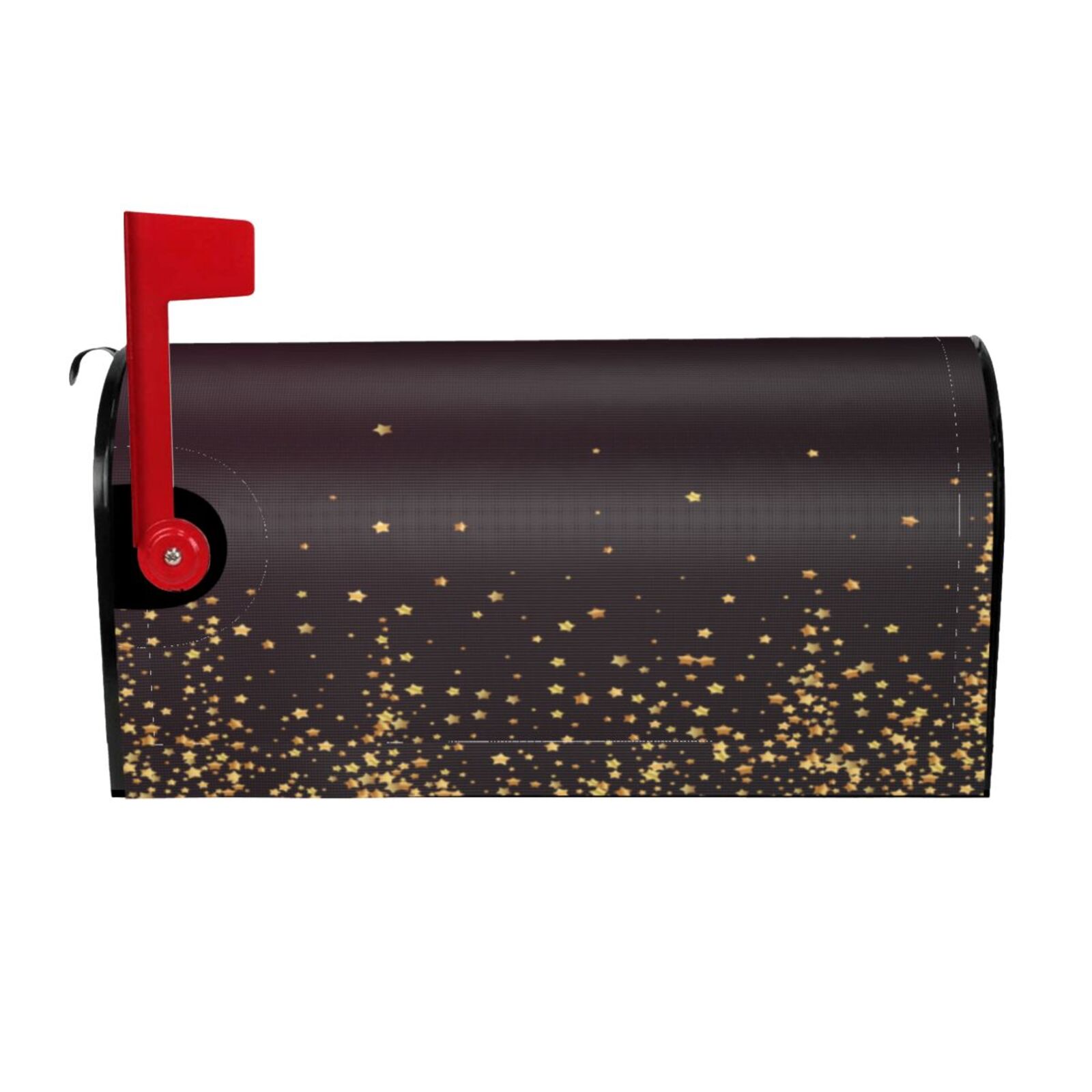 Lsque Gold stars luxury sparkling Mailbox Cover Standard Size ,Magnetic ...