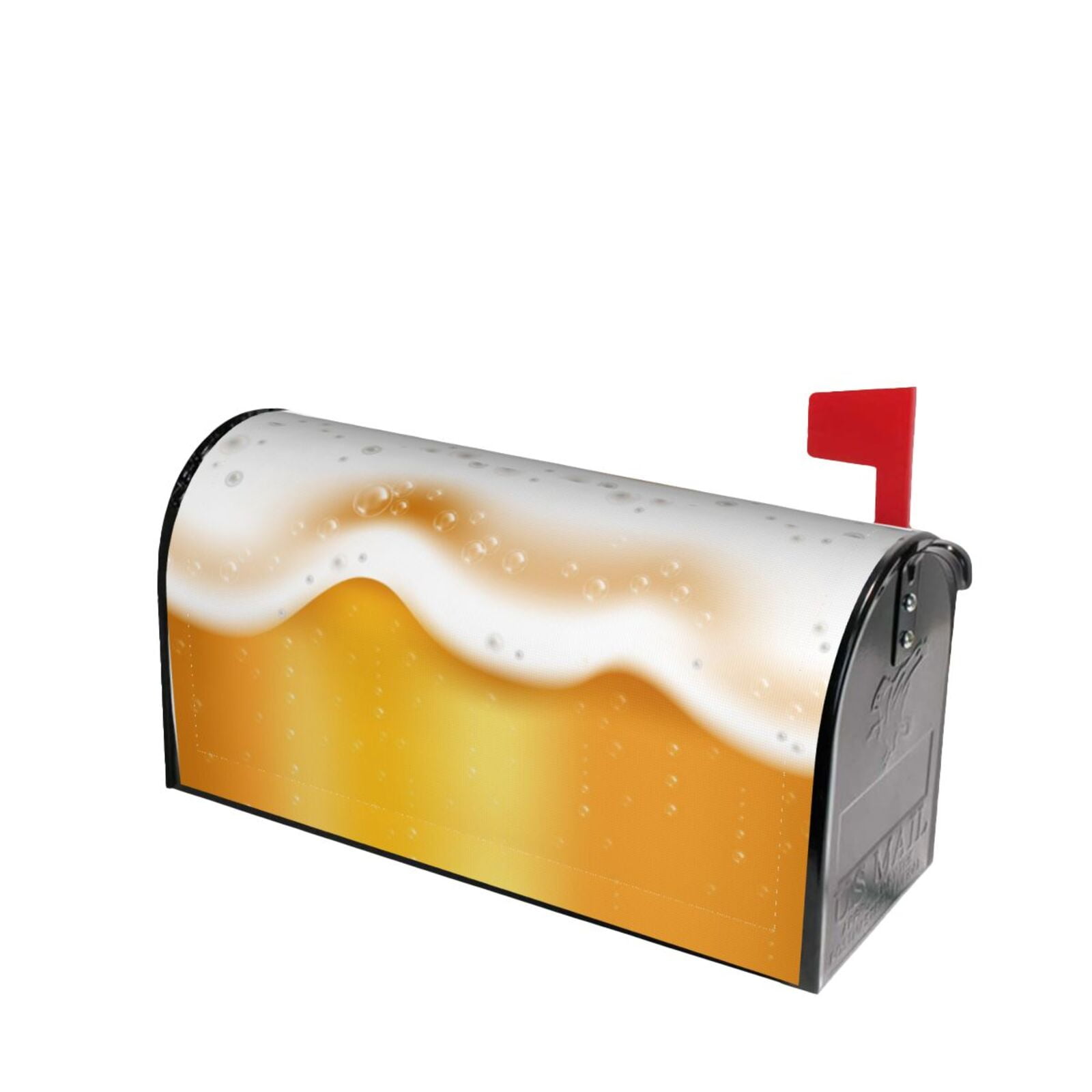 Lsque Golden Beer Mailbox Cover Standard Size ,Magnetic Mailbox Covers ...