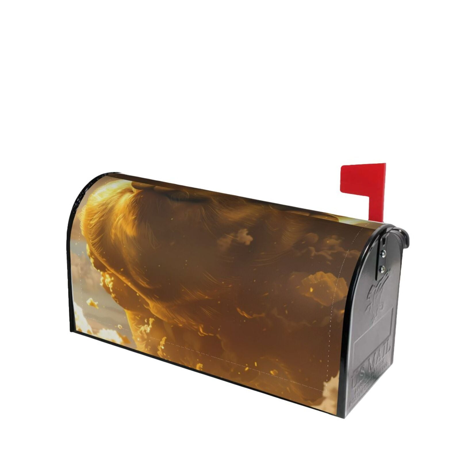 Lsque Golden Pig Cloud Fantasy Mailbox Cover Standard Size ,Magnetic ...