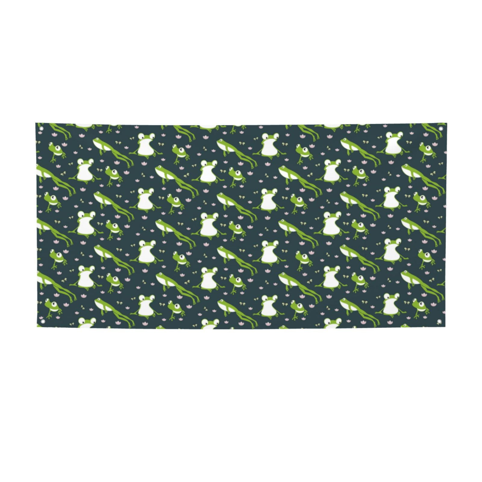 Lsque Green Frogs Pattern Party Banner, Festive Banner , Holiday ...