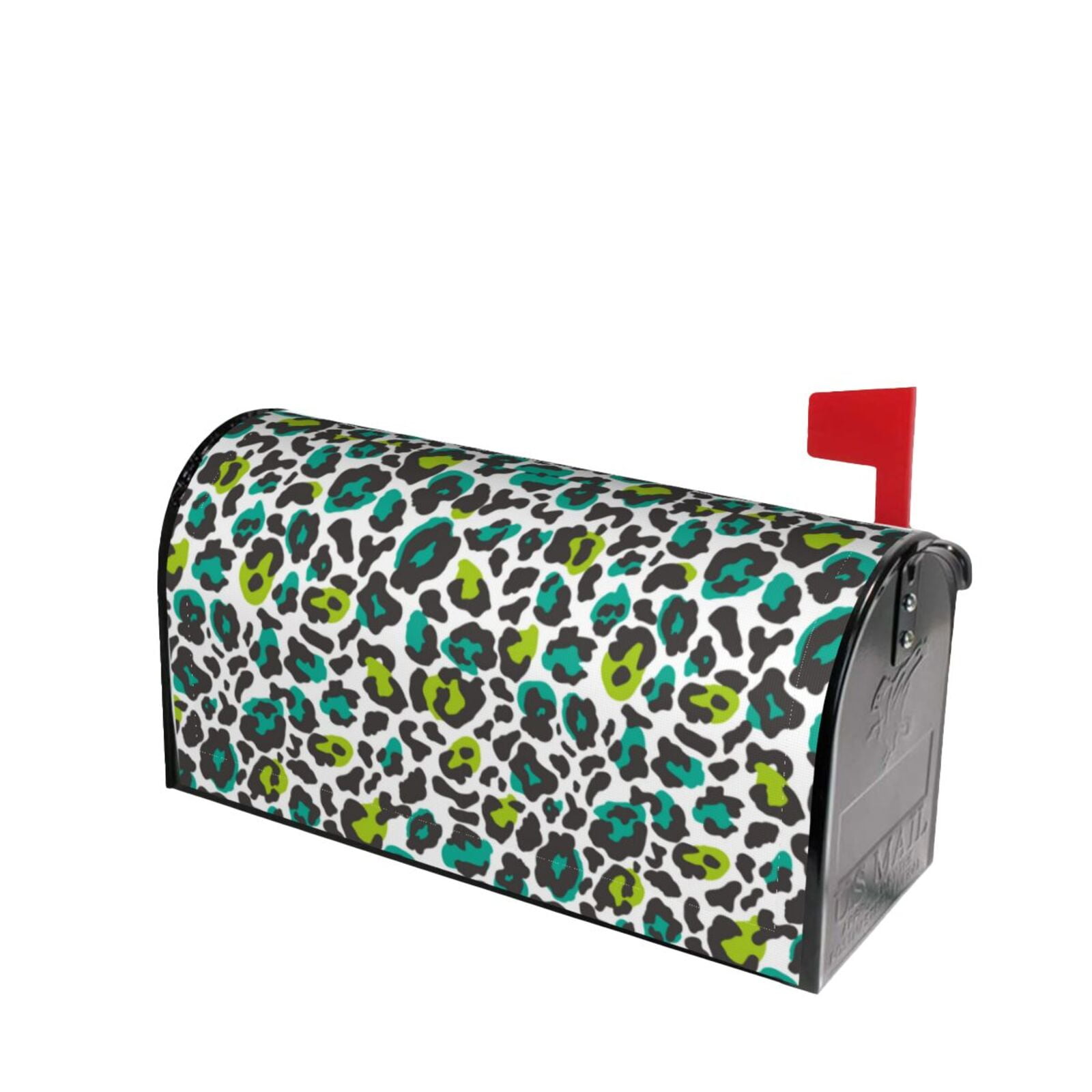 Lsque Green Leopard Mailbox Cover Standard Size ,Magnetic Mailbox ...