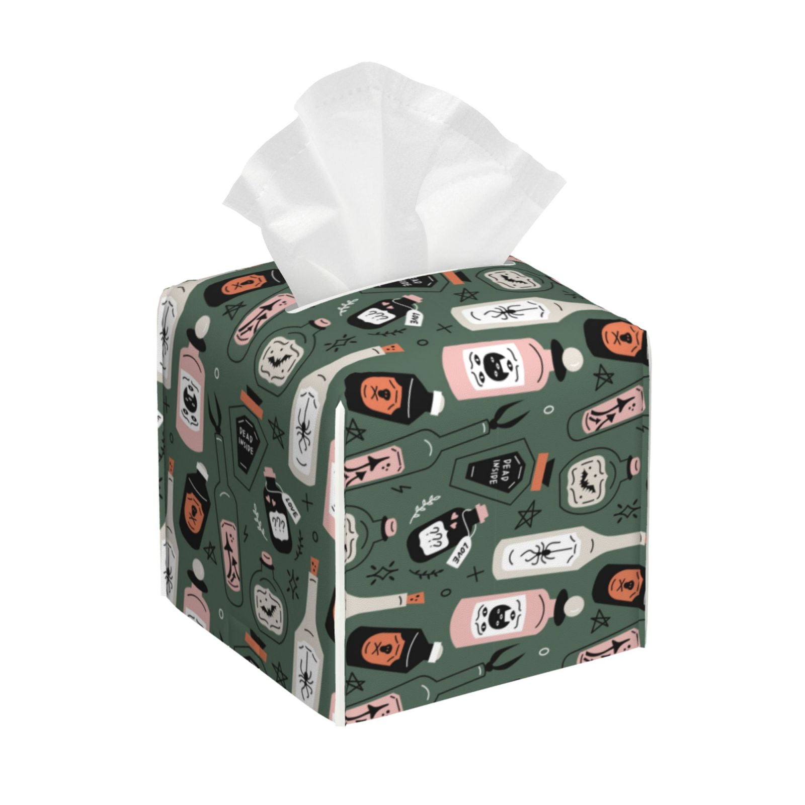 Lsque Halloween Potions Printed Tissue Box Cover Holder, Facial Paper ...