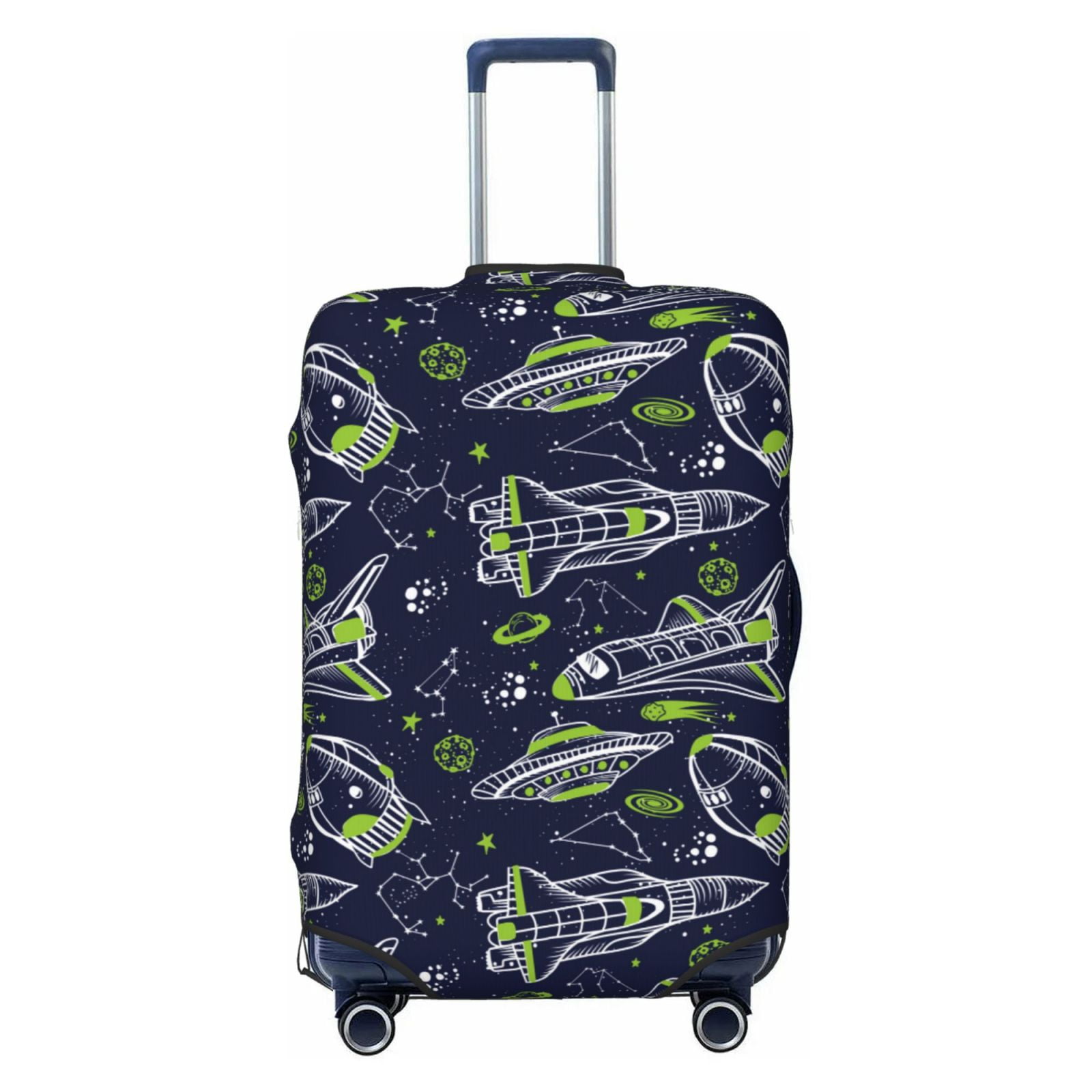 Lsque Hand Drawn Rockets Printed Luggage Cover, Travel Luggage ...