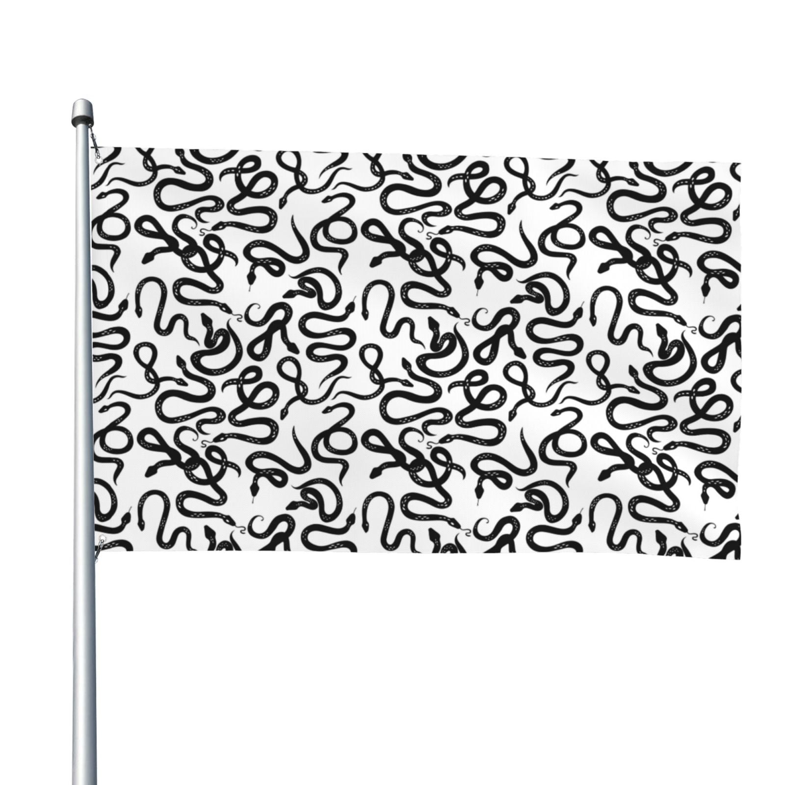Lsque Hand Drawn Snake Pattern Flag,Hand Drawn Snake Printed Garden ...