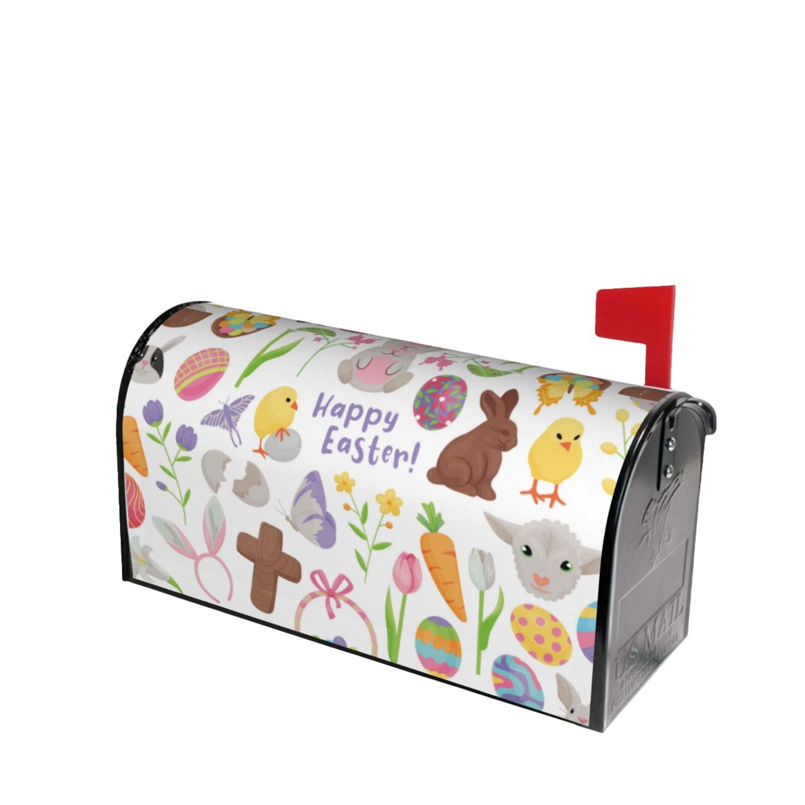 Lsque Happy Easter1 Mailbox Cover Standard Size ,Magnetic Mailbox ...