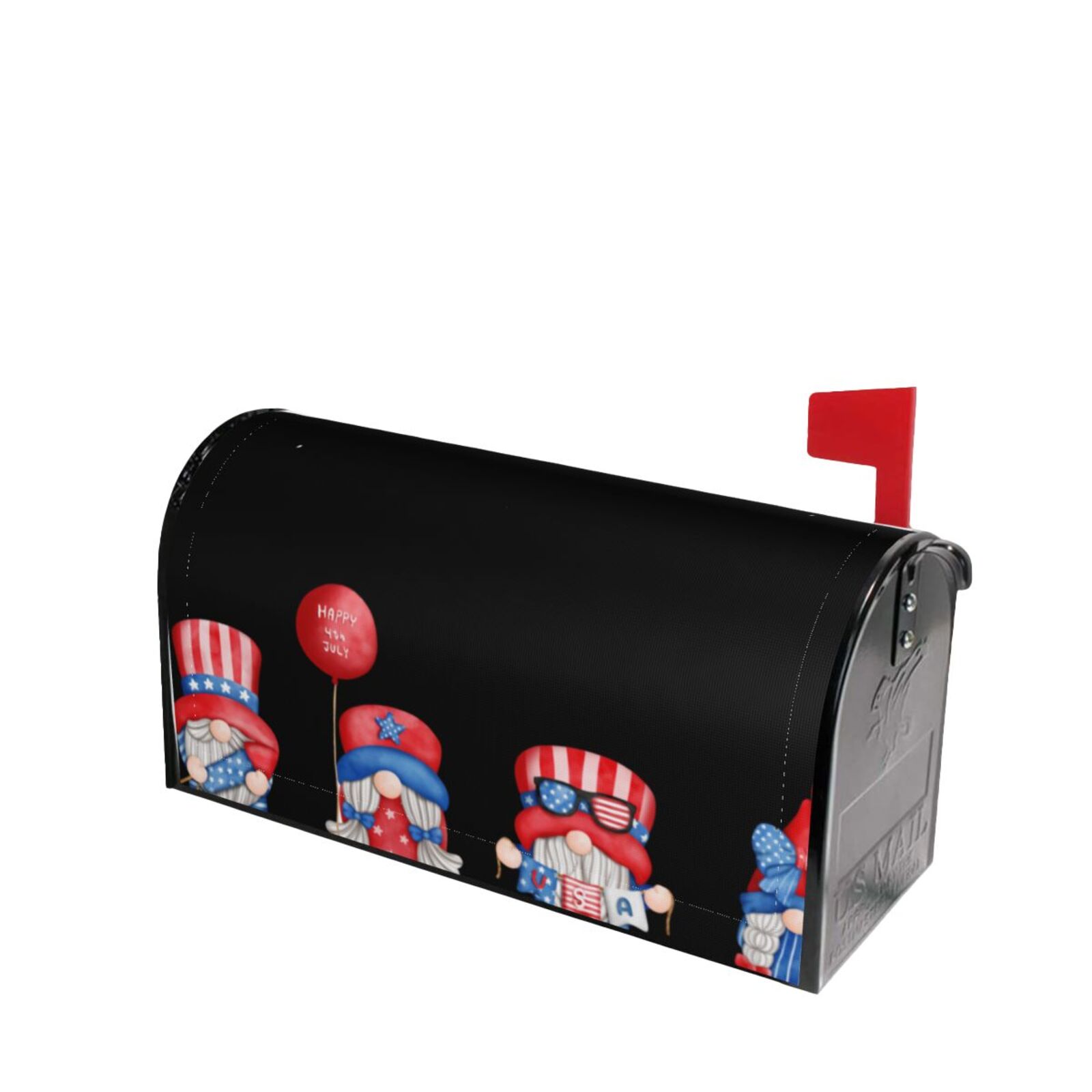 Lsque Happy Independence Day Gnome Mailbox Cover Standard Size ...