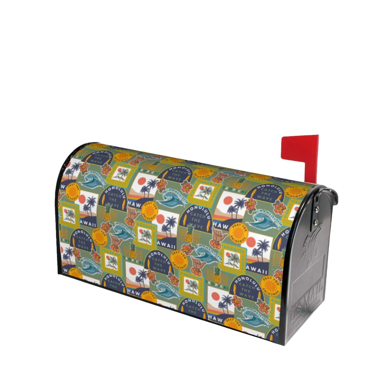 Lsque Hawaiian Style Mailbox Cover Standard Size ,Magnetic Mailbox ...