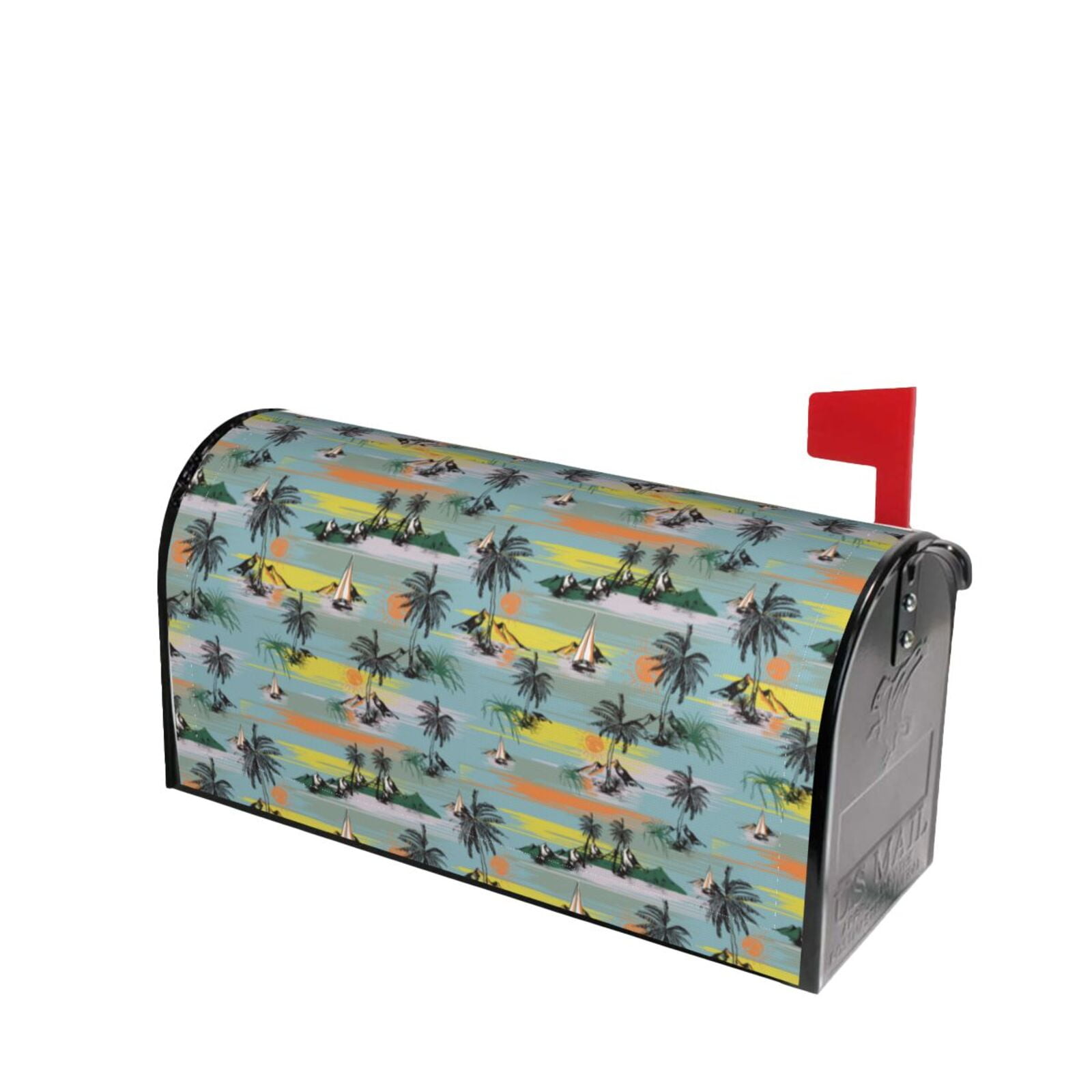 Lsque Hawaiian Style Mailbox Cover Standard Size ,Magnetic Mailbox ...
