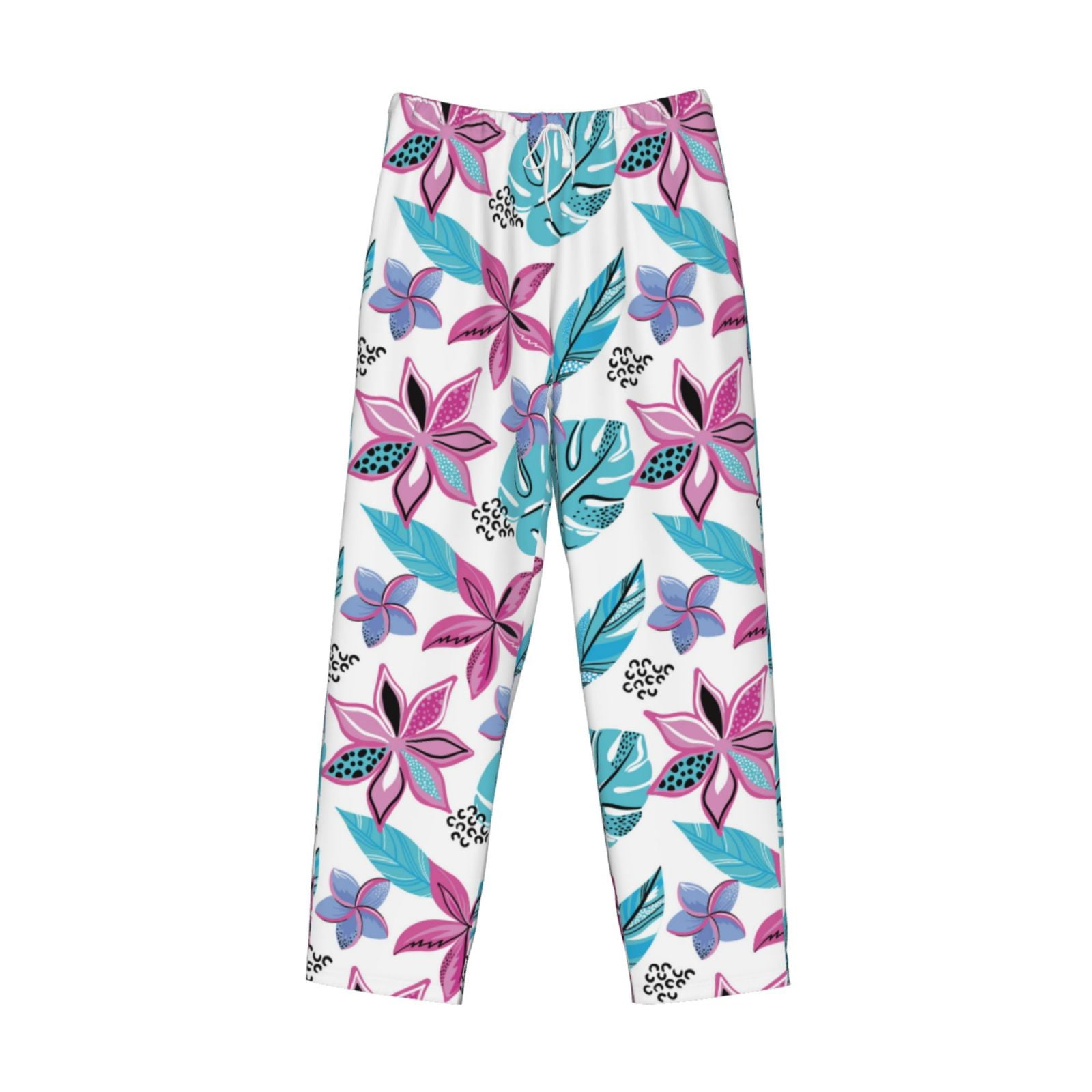 Lsque Hawaiian Style Print Men's Pajama Pants, Lounge Pant ...