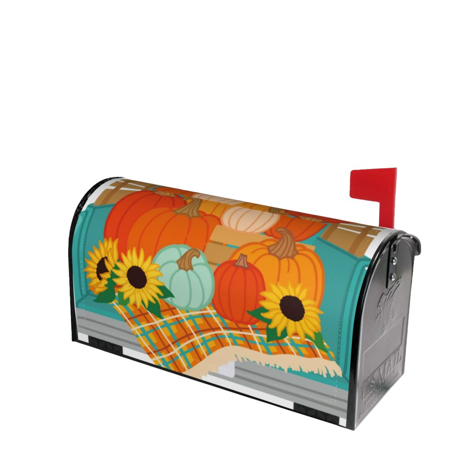 Lsque Hello Fall Farm Truck Mailbox Cover Standard Size ,Magnetic ...
