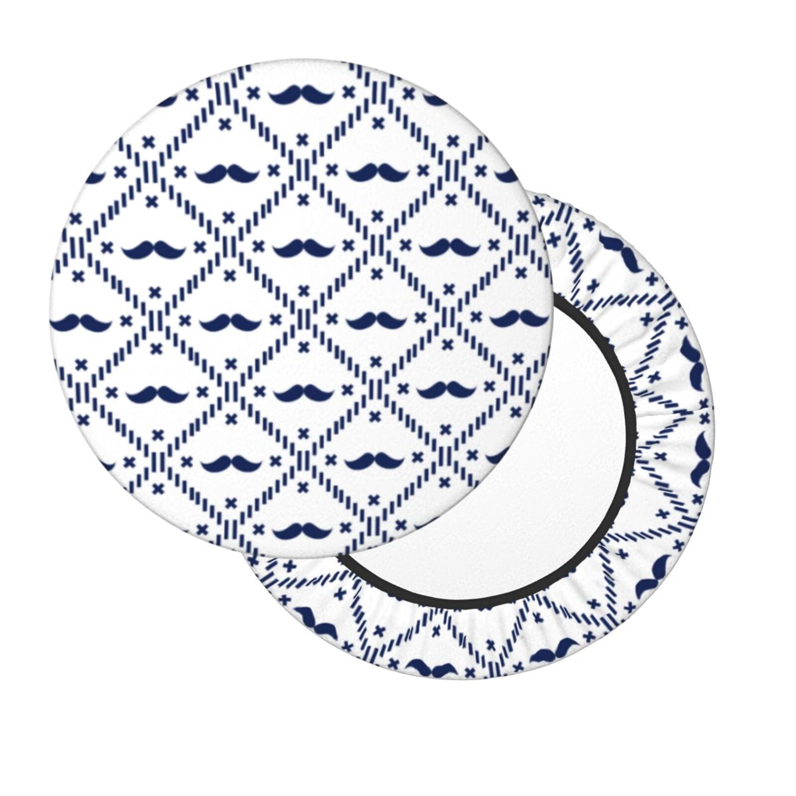 Lsque Hipster Mustache Round Bar chair cushion covers Velvet Fabric ...