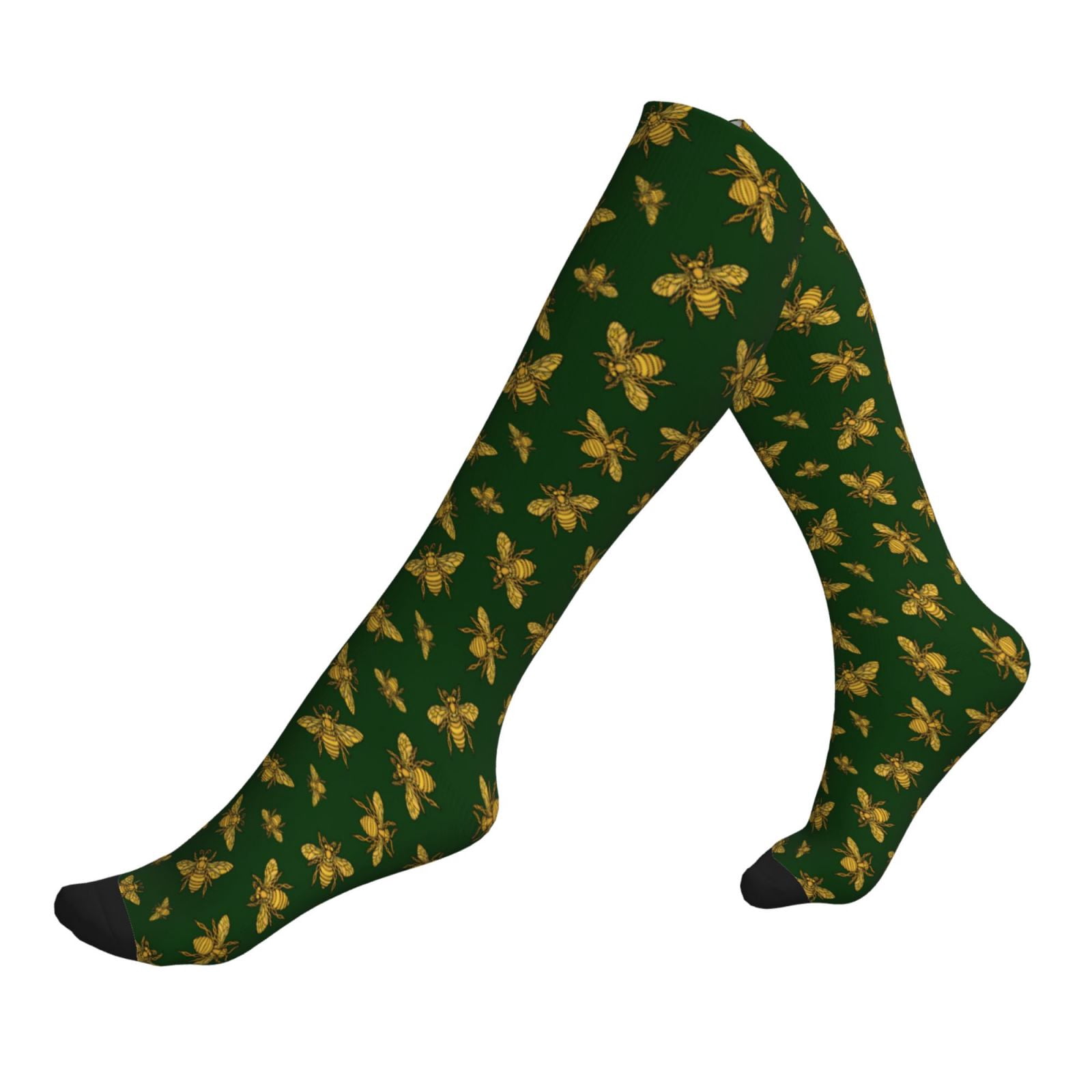 Lsque Hohey Bee Pattern Sport Compression Socks for Men & Women 15-20 ...
