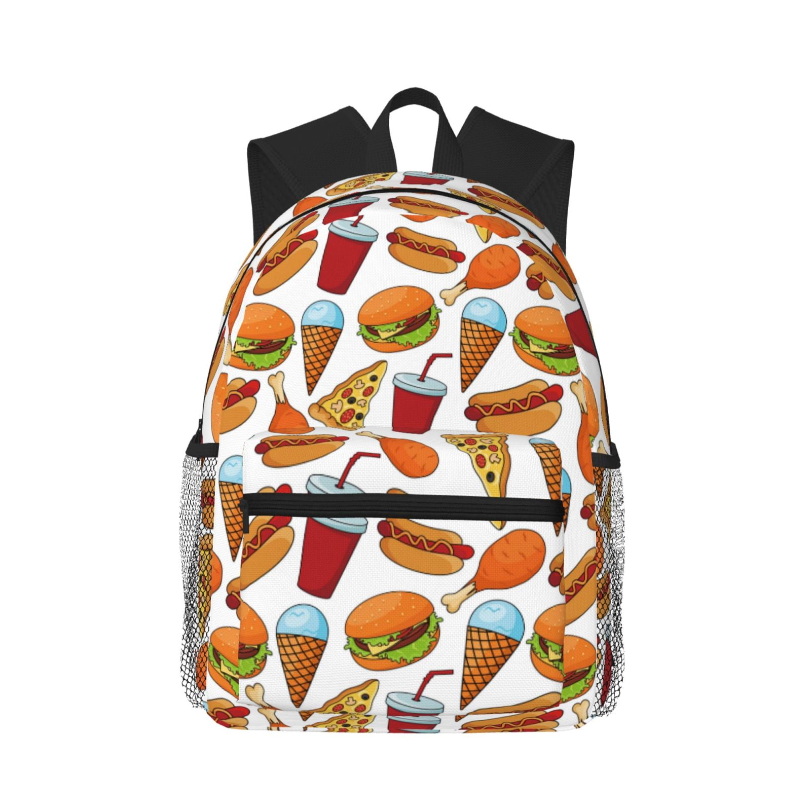 Lsque Hot Dog Burger Classic Casual Backpack - Large Capacity Water ...