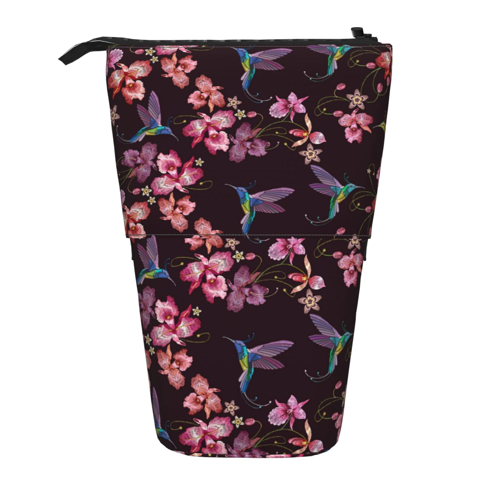 Lsque Humming Bird And Tropical Pattern Telescopic Pencil Bag Pen ...