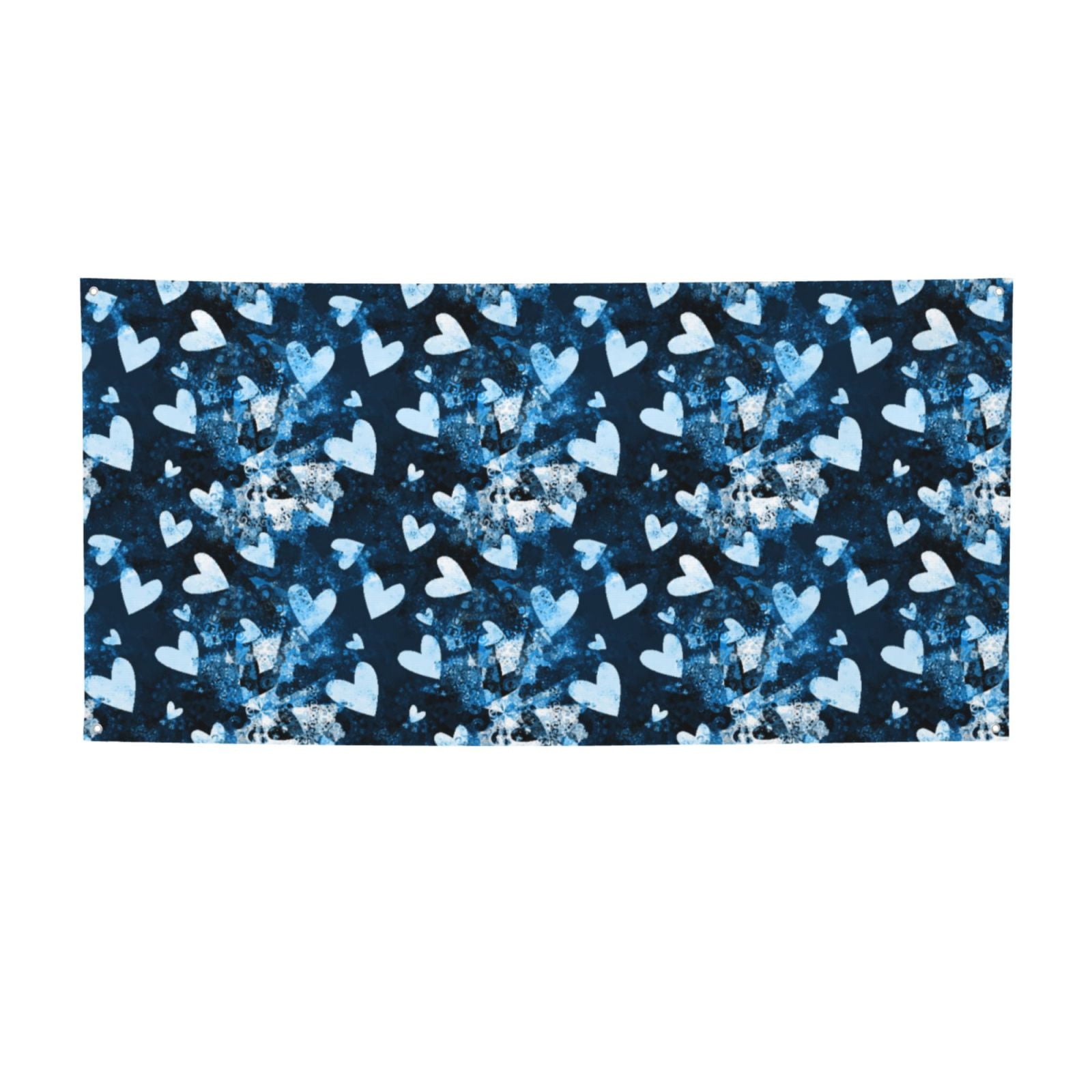 Lsque Ice Blue Heart Pattern Party Banner, Festive Banner , Holiday ...